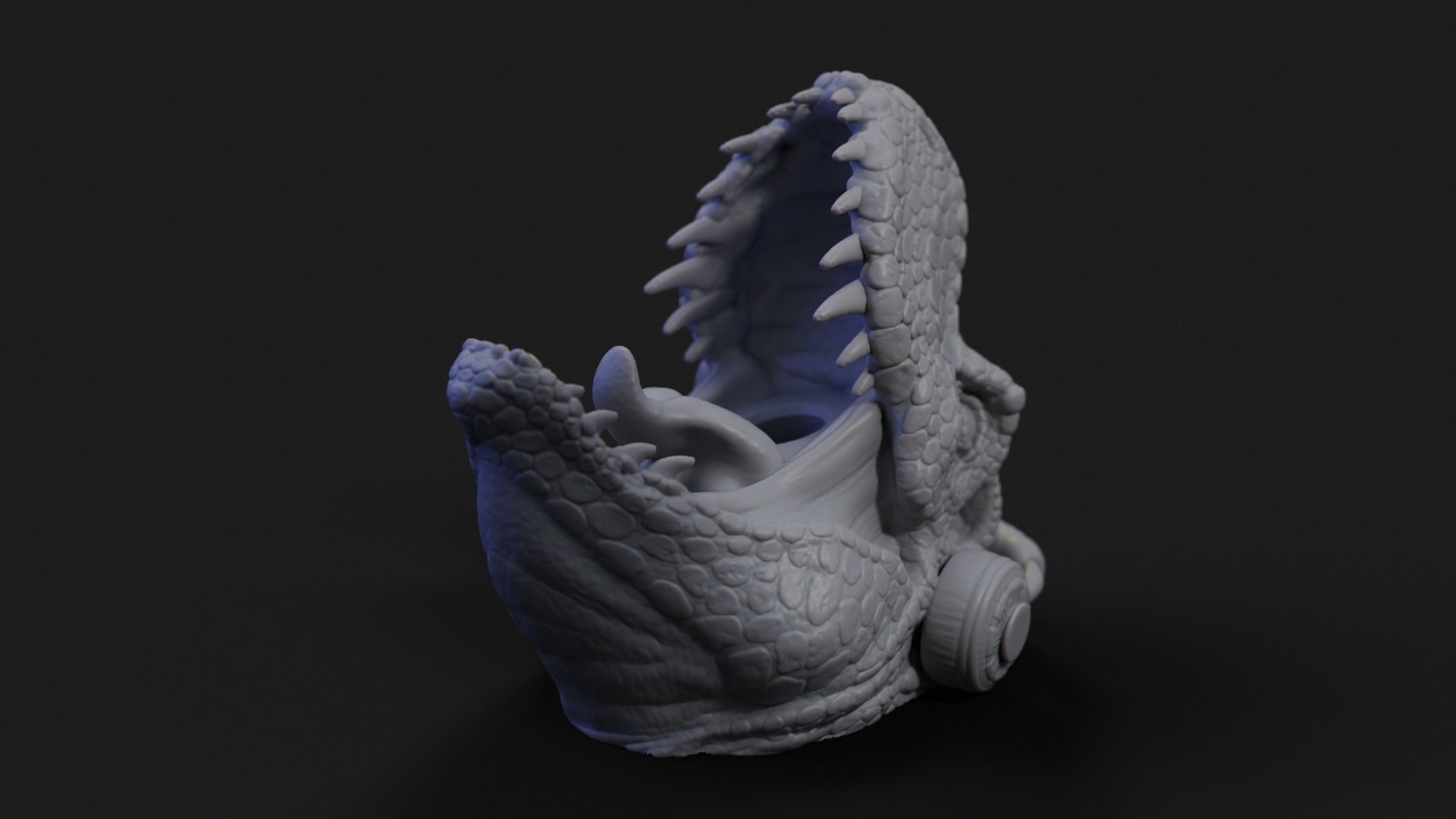 Gamer Dino Wacom Pen Holder 3D model 3D printable | CGTrader
