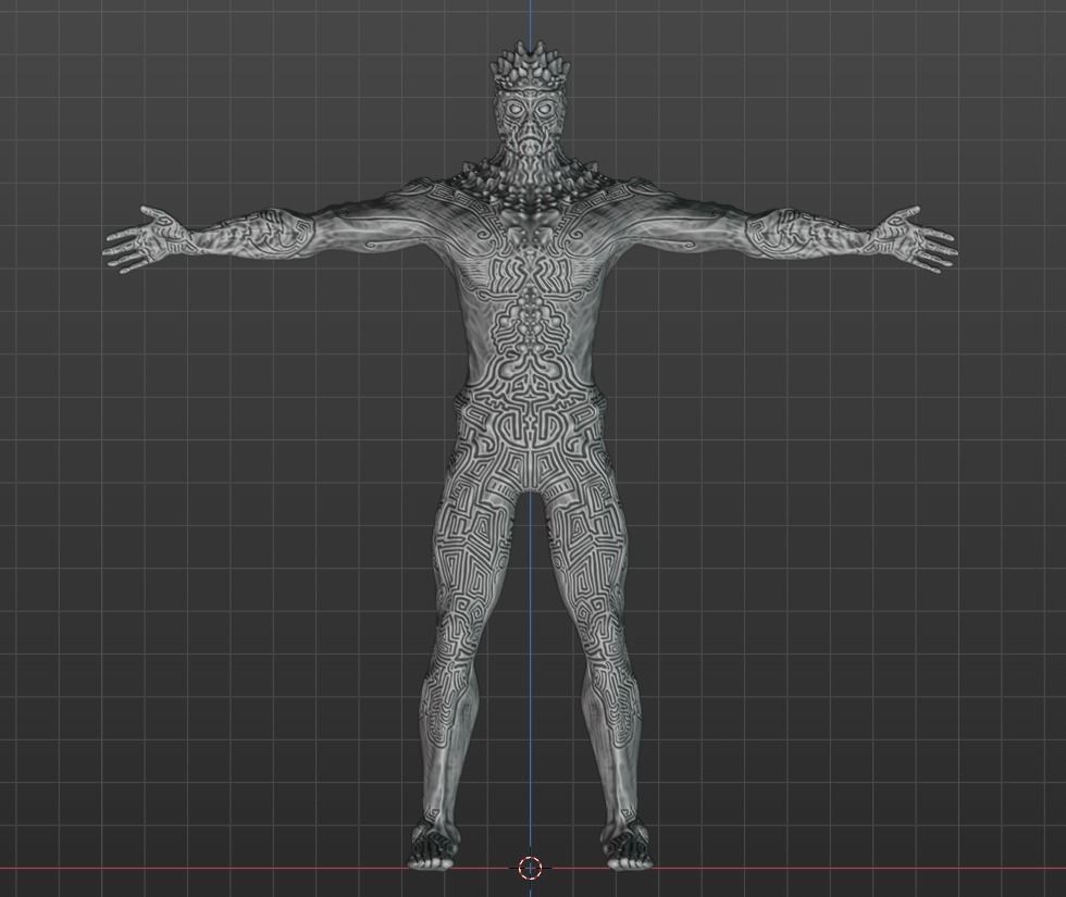 Humanoid Demon Sculpt 3D model | CGTrader