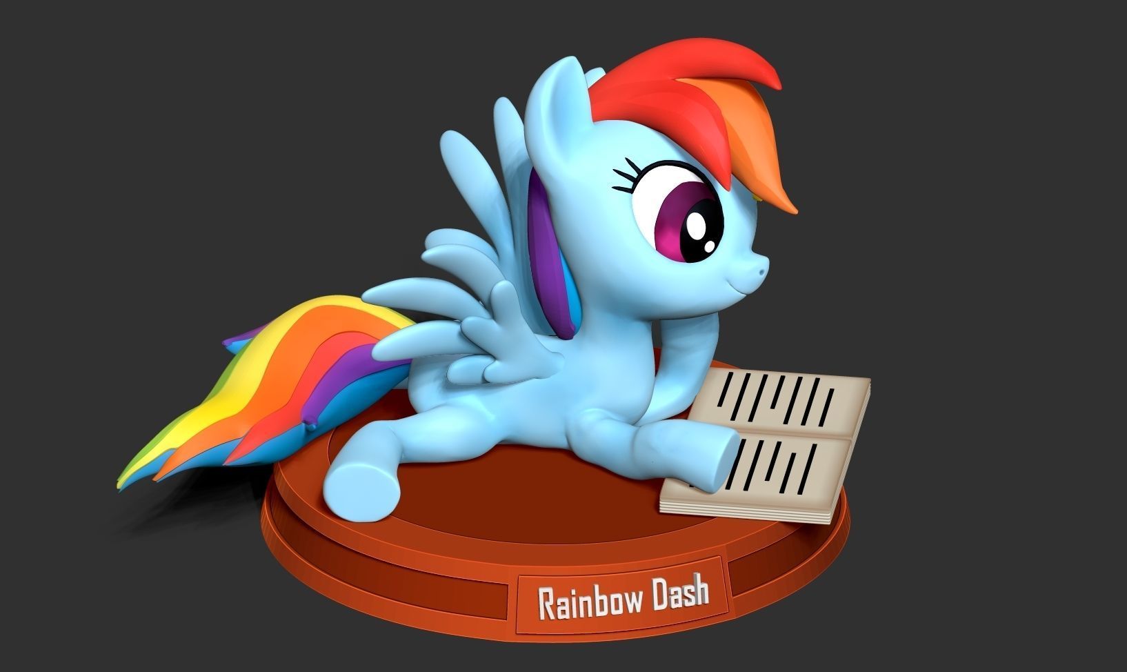 Rainbow Dash 3D model 3D printable | CGTrader