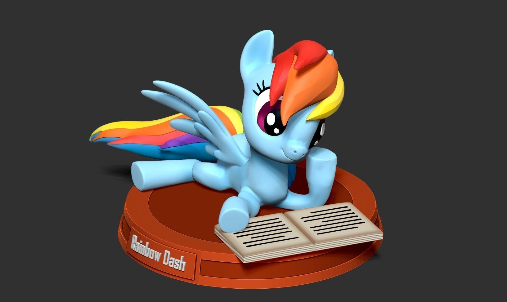 Rainbow Dash 3D model 3D printable | CGTrader