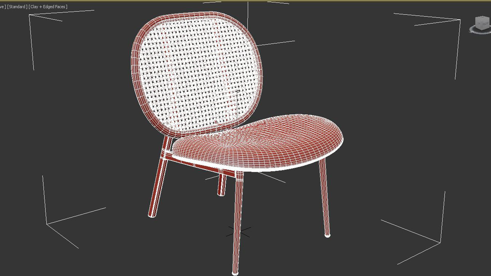 Spike Lounge Chair Natural 3D model | CGTrader