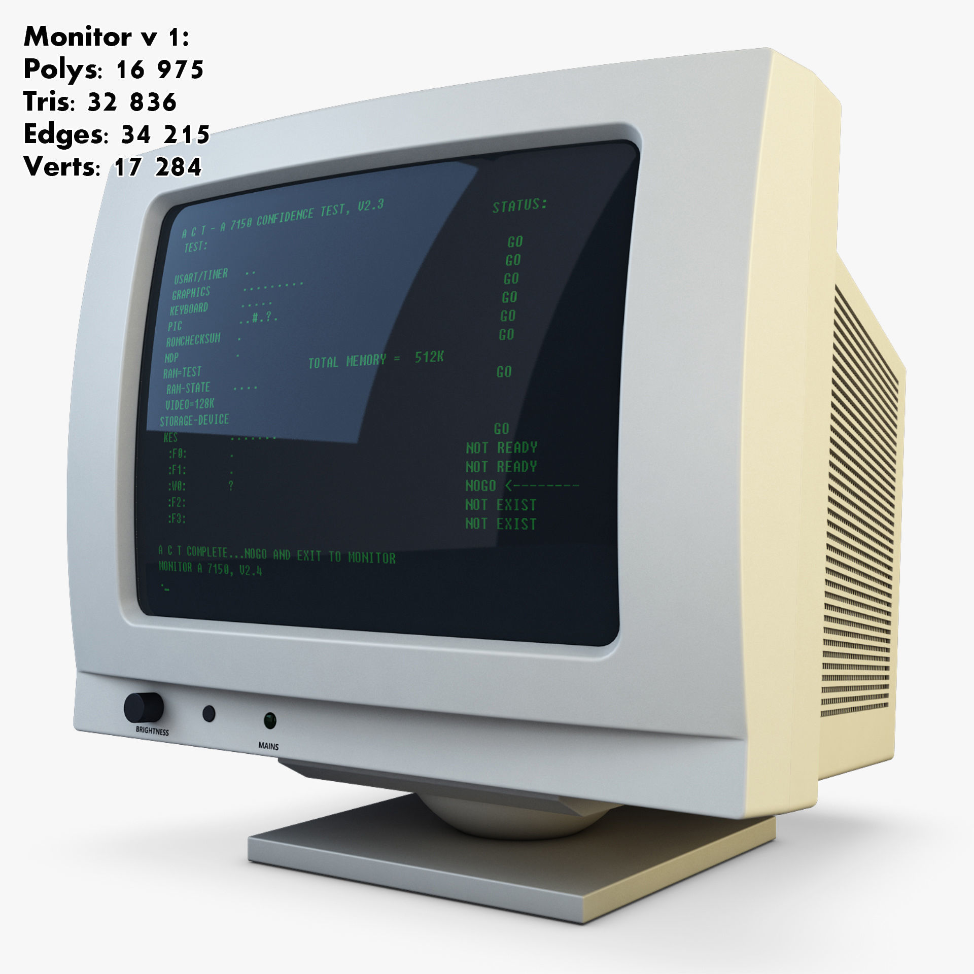 Retro Monitor Collection volume 1 3D model | CGTrader