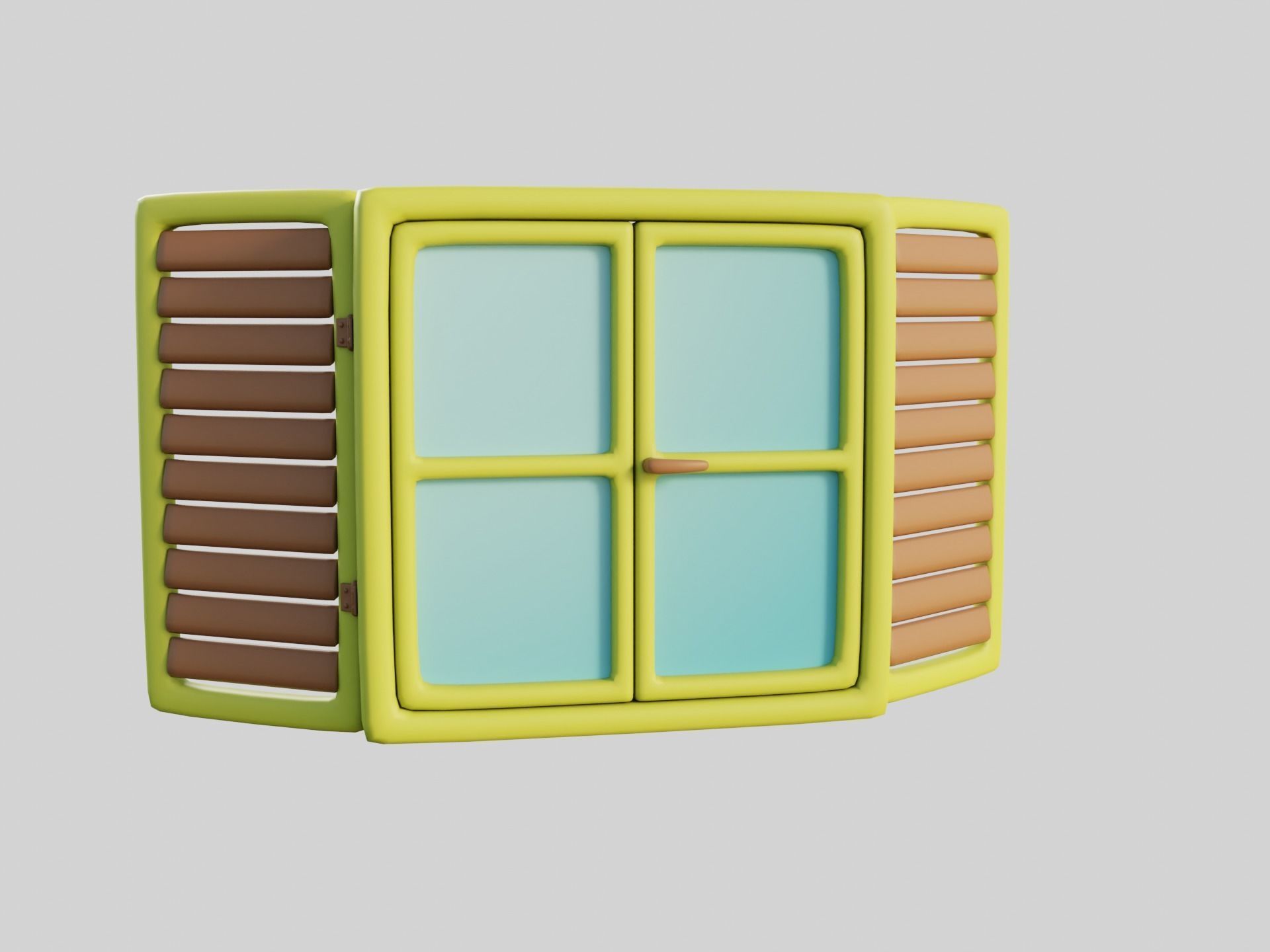 Cartoon Window 19a 3D model | CGTrader
