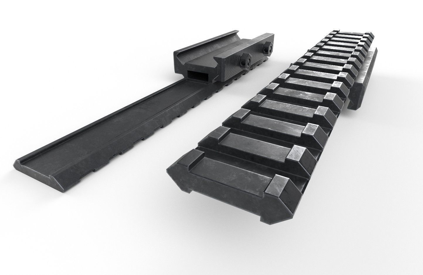 3D model Gun Part4 Rail Mount 01 VR / AR / low-poly | CGTrader