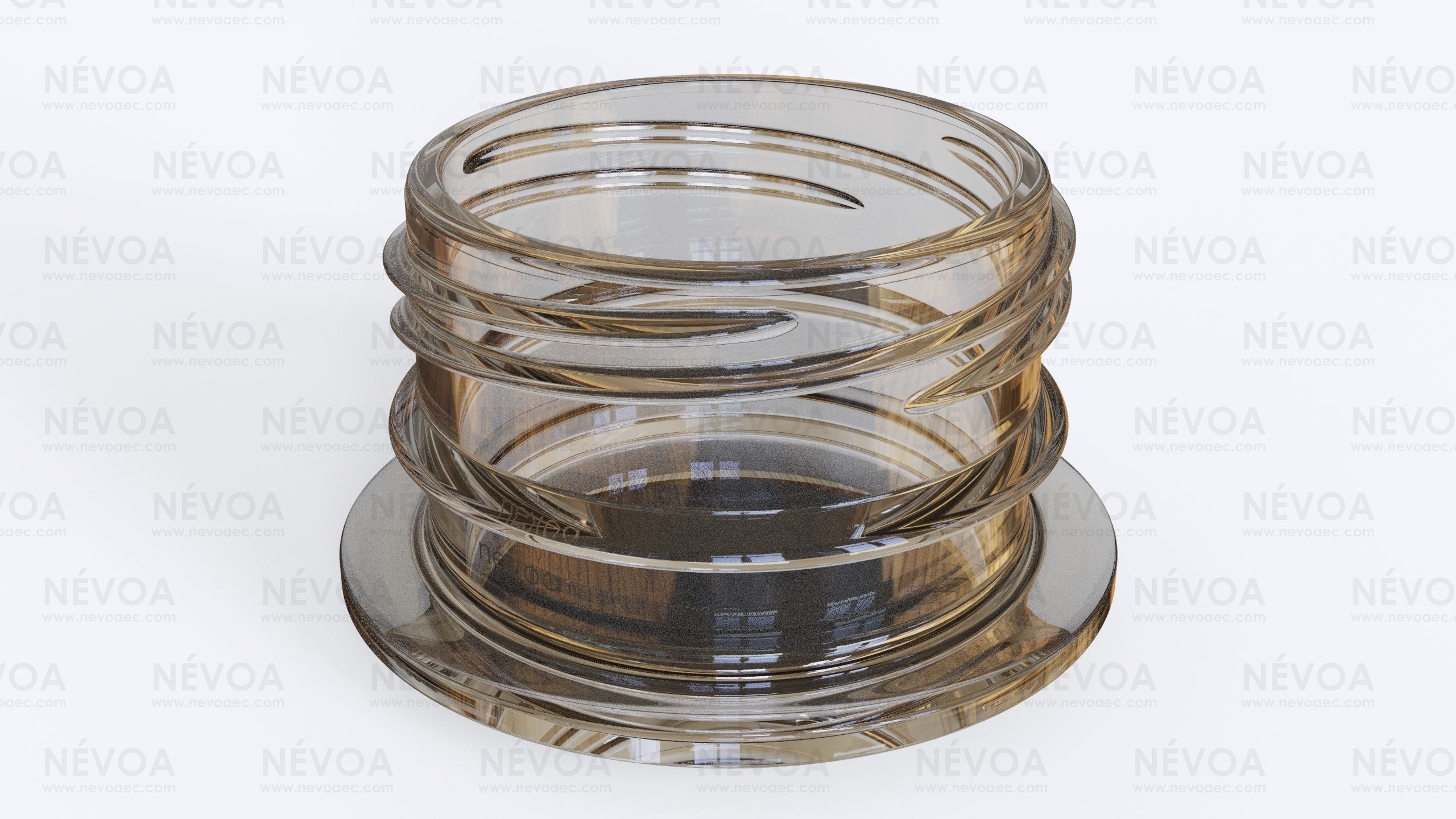 Neck finish - PCF 26P 1 - voluntary standard flatwater finish 3D model ...