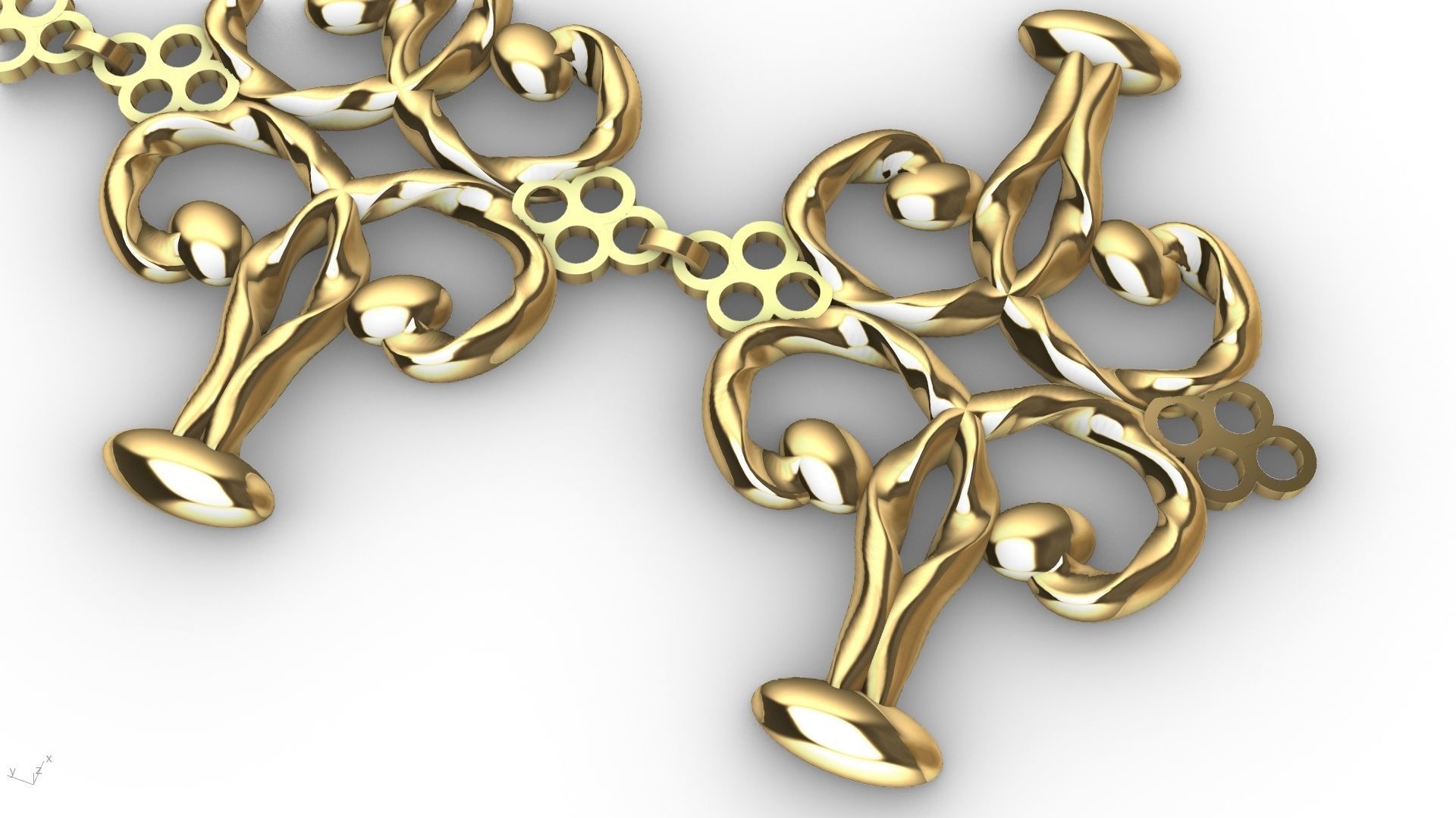 modern chain link stl verified 3D model 3D printable | CGTrader