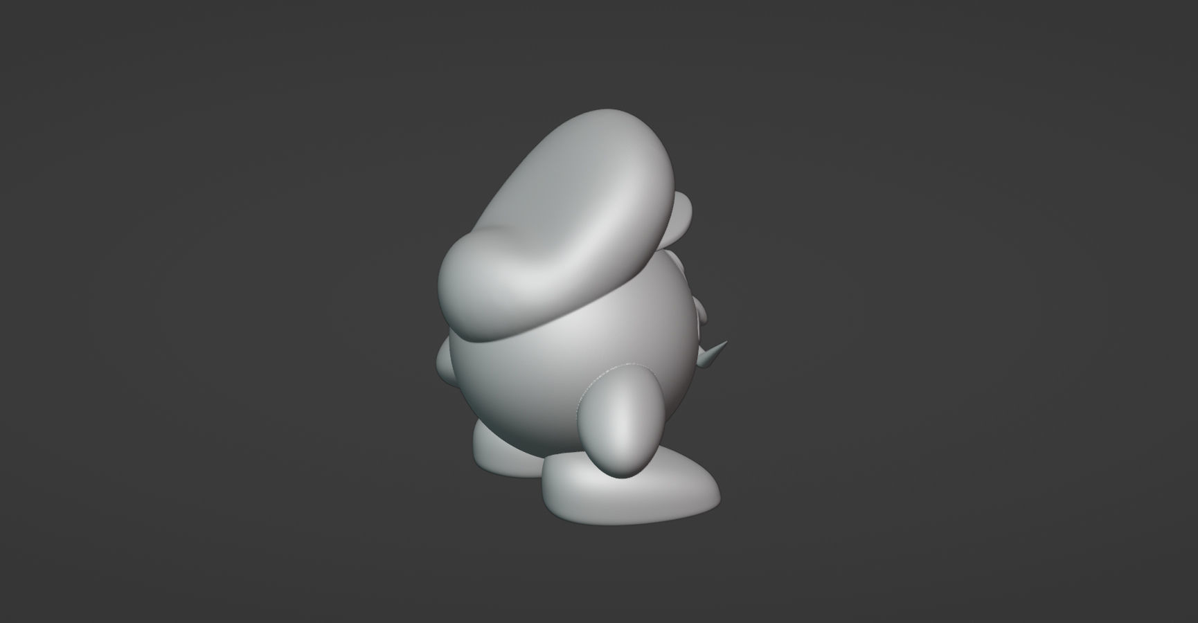 Waluigi Kirby 3D model 3D printable | CGTrader