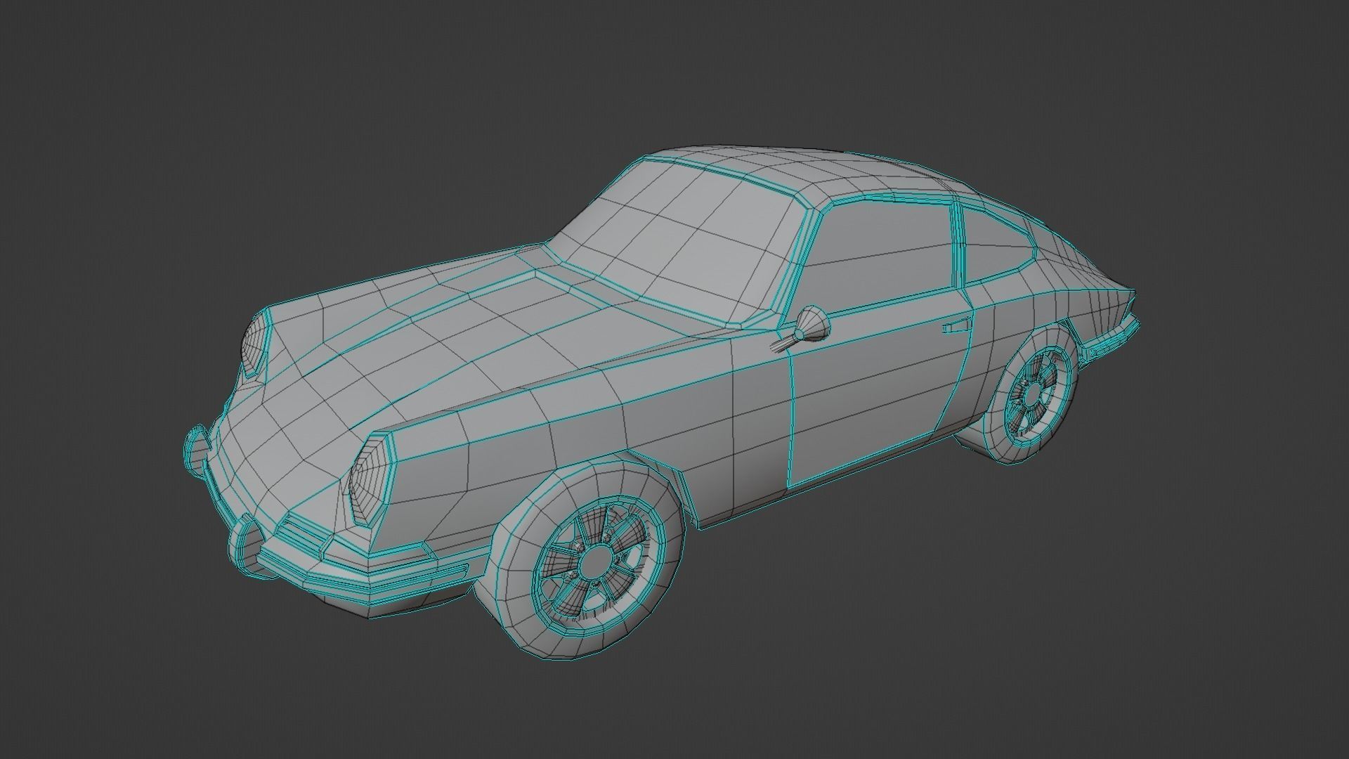 Porsche 911 1969 low poly free VR / AR / low-poly 3D model | CGTrader