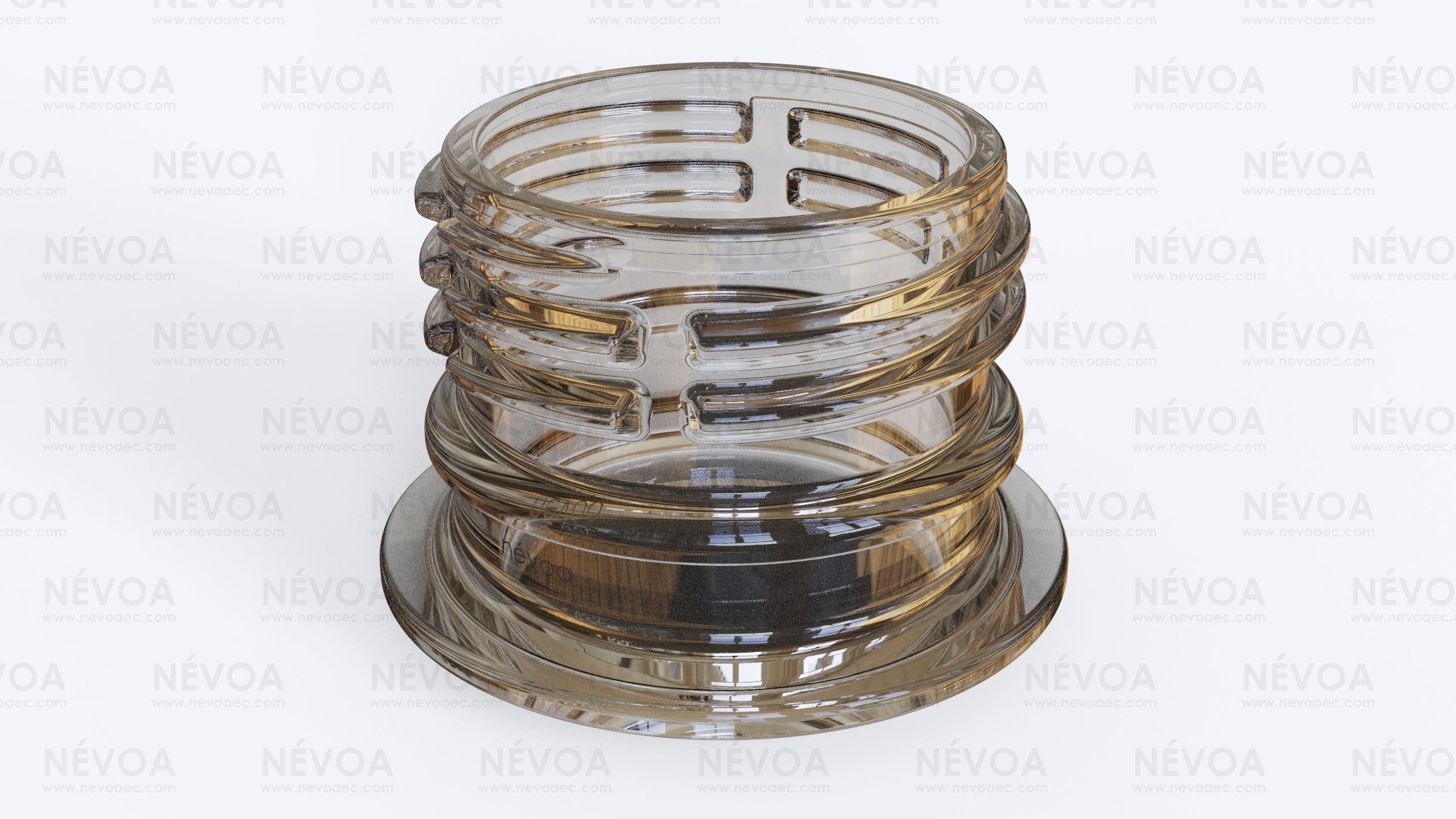 Neck finish - PCO 1810 - voluntary standard 28 mm CSD finish 3D model ...