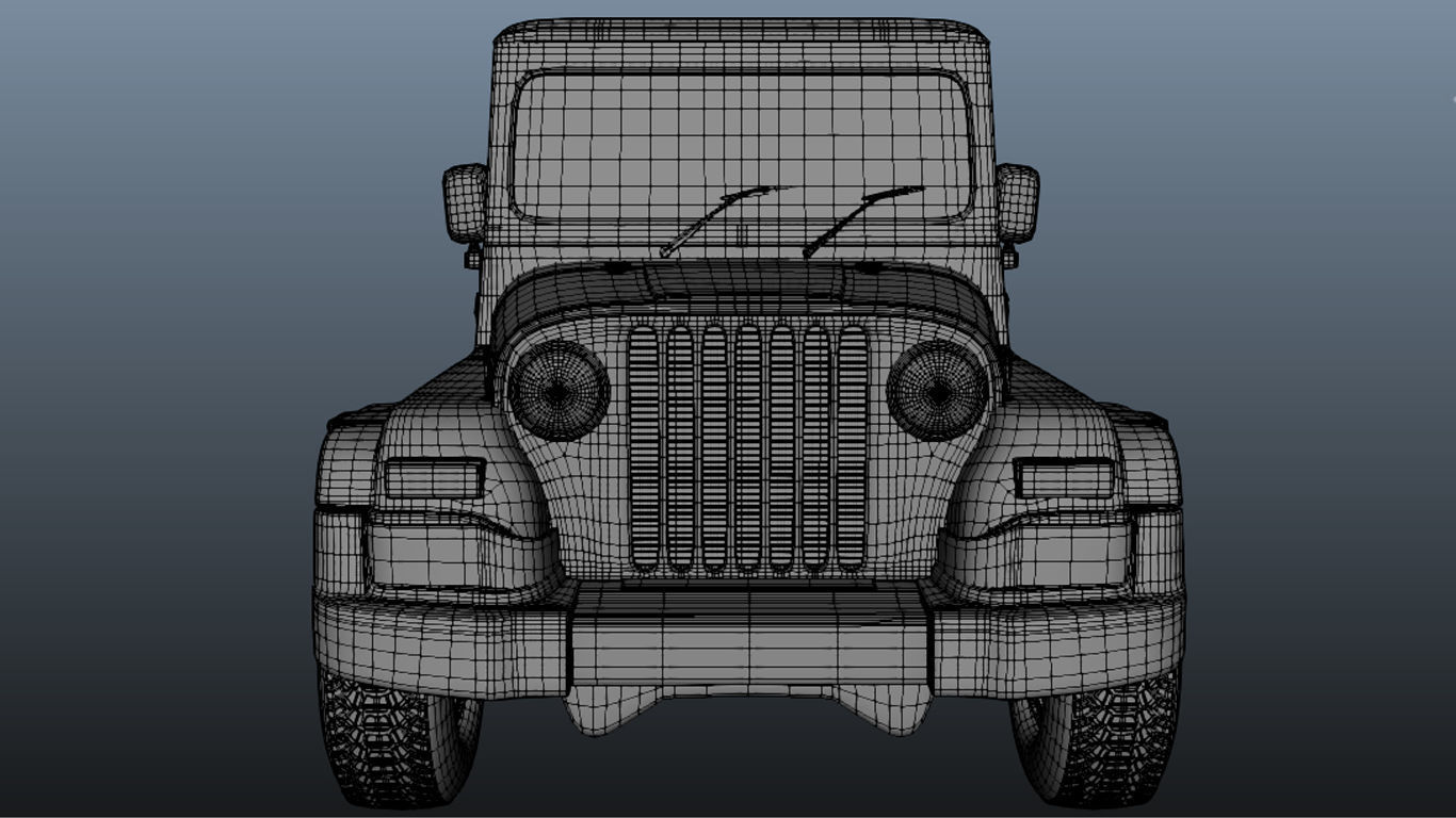 3D model MAHINDRA THAR JEEP VR / AR / low-poly | CGTrader