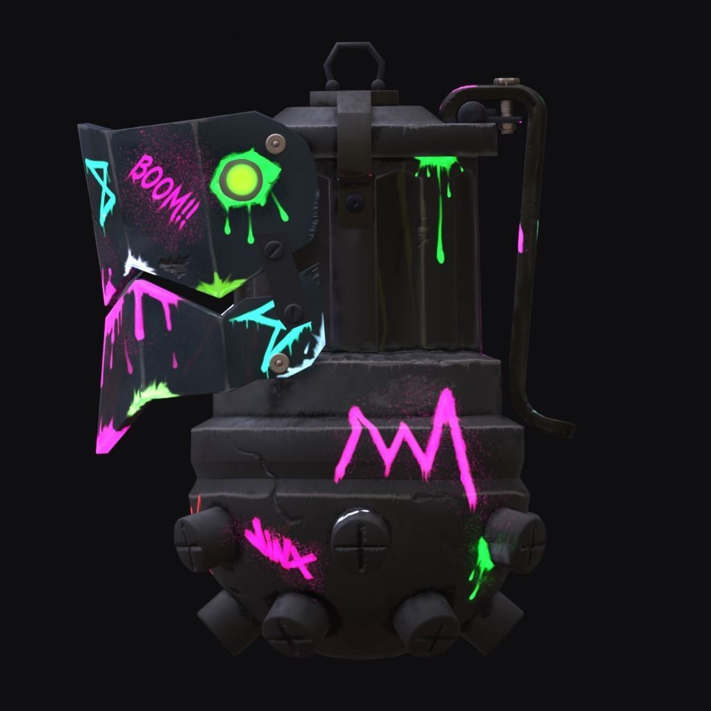 3D model Arcane Jinx s Grenade VR / AR / low-poly | CGTrader