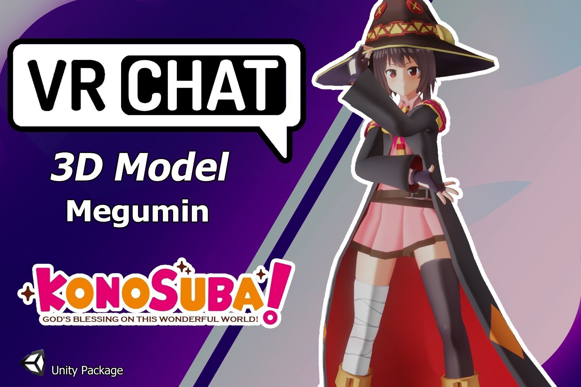 3D model Megumin 3D VRchat model VR / AR / low-poly | CGTrader