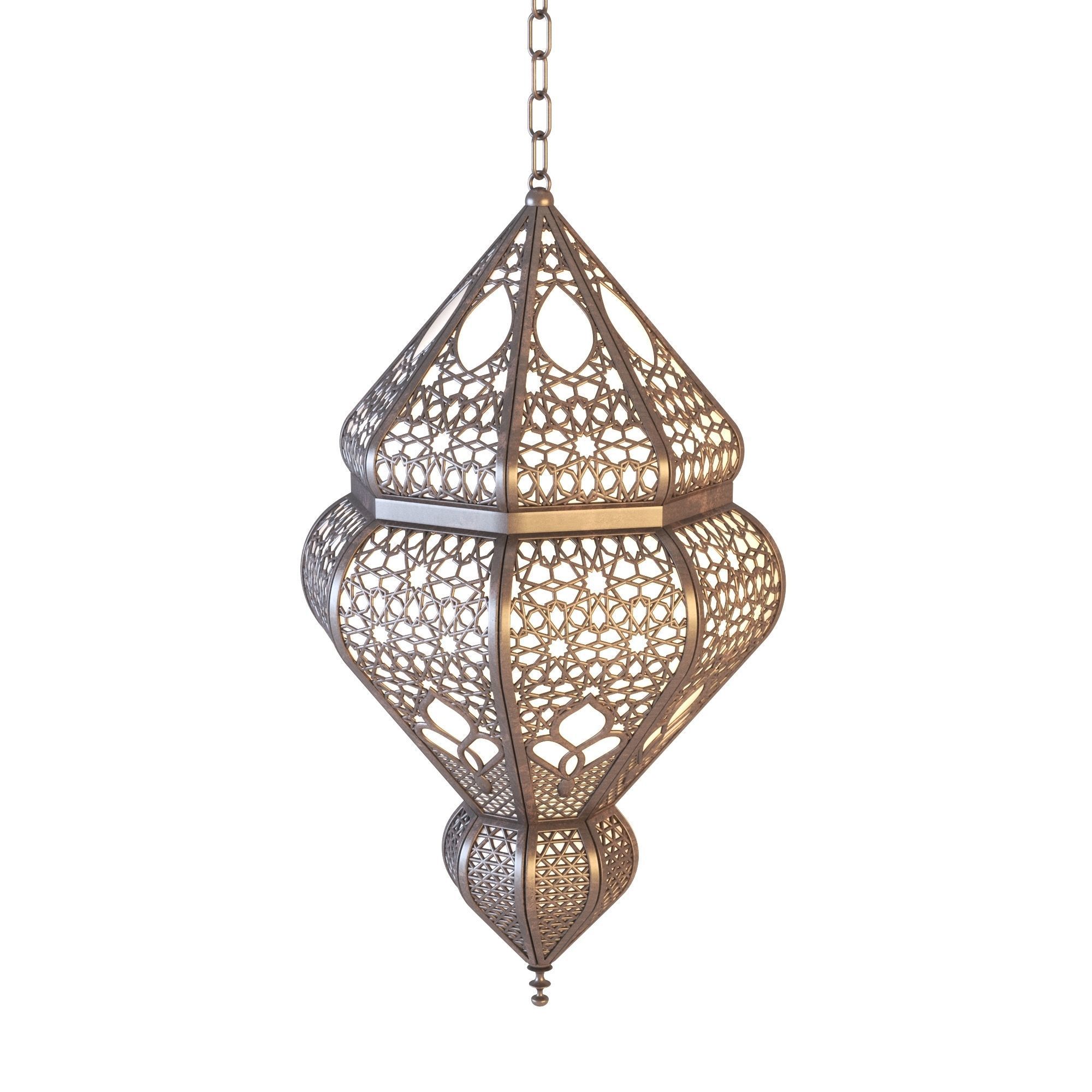 Old Lantern - Damascus Style 3D model | CGTrader