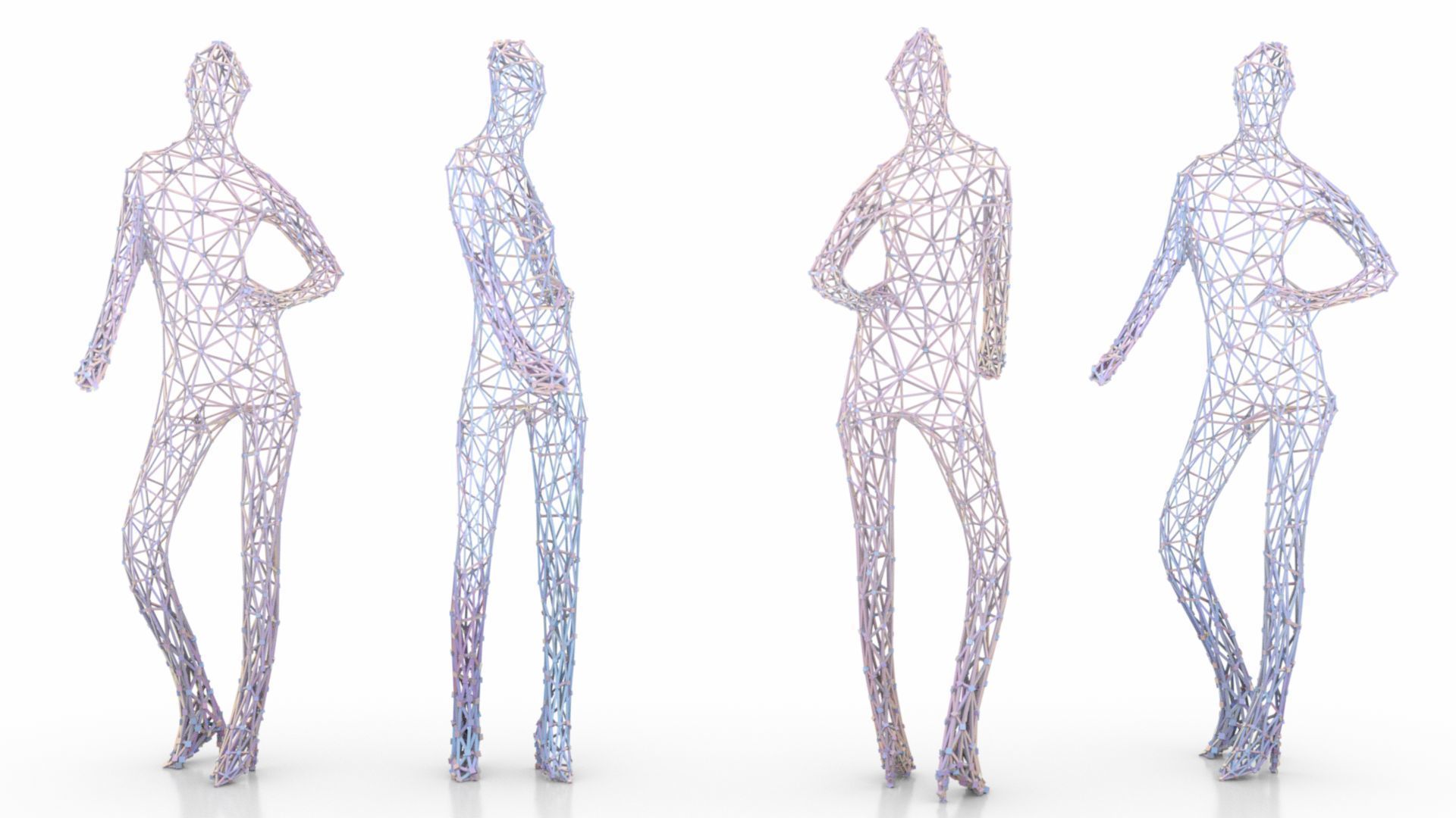 3D model 10 Abstract Figures VR / AR / low-poly | CGTrader