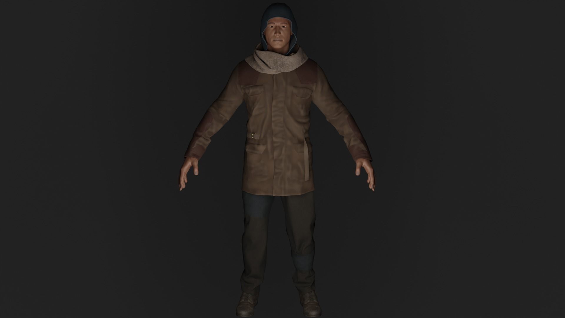 3D model Survivor Character 3 VR / AR / low-poly | CGTrader