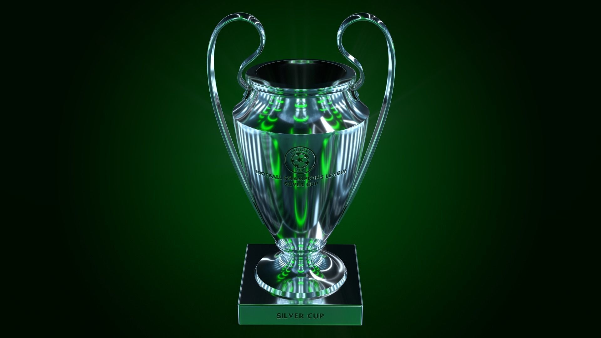 Silver Football Cup 3D model | CGTrader