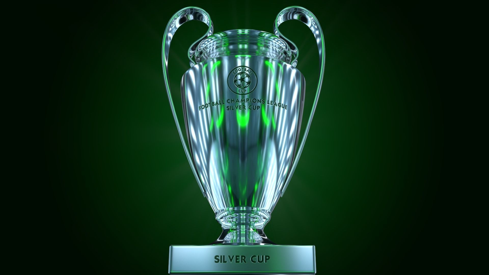 Silver Football Cup 3D model | CGTrader