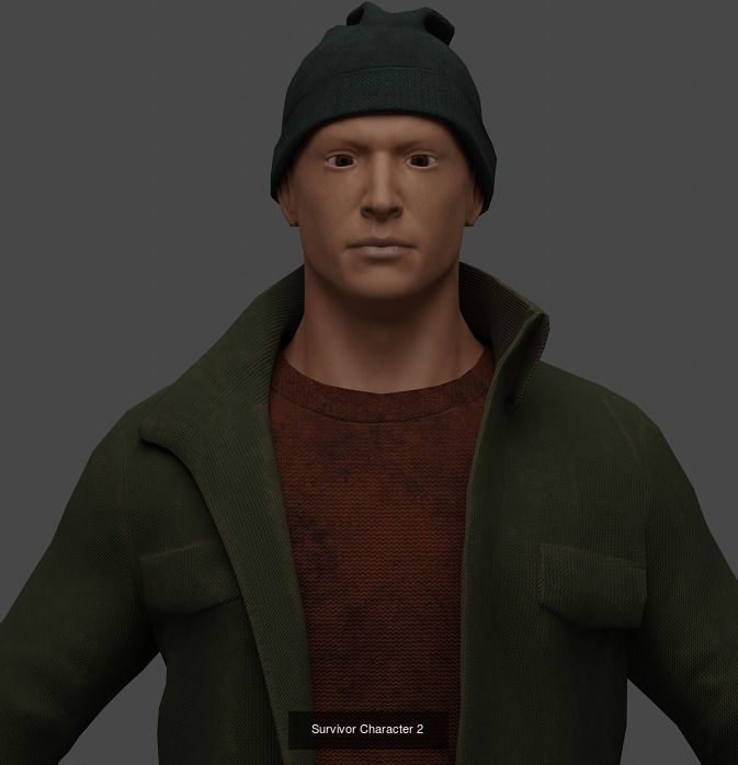 3D Model Collection Survivor Characters Pack VR / AR / low-poly | CGTrader