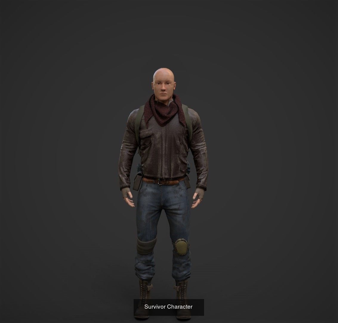 3D Model Collection Survivor Characters Pack VR / AR / low-poly | CGTrader