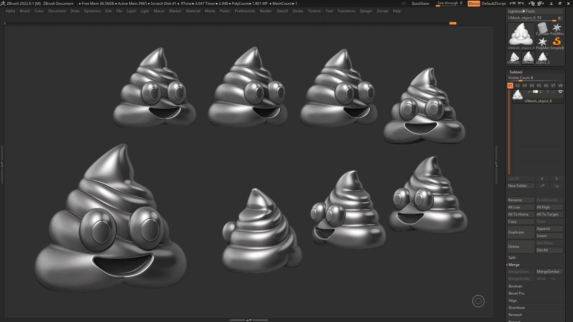 Emoji Pile of Poo 3d print model 3D model 3D printable | CGTrader