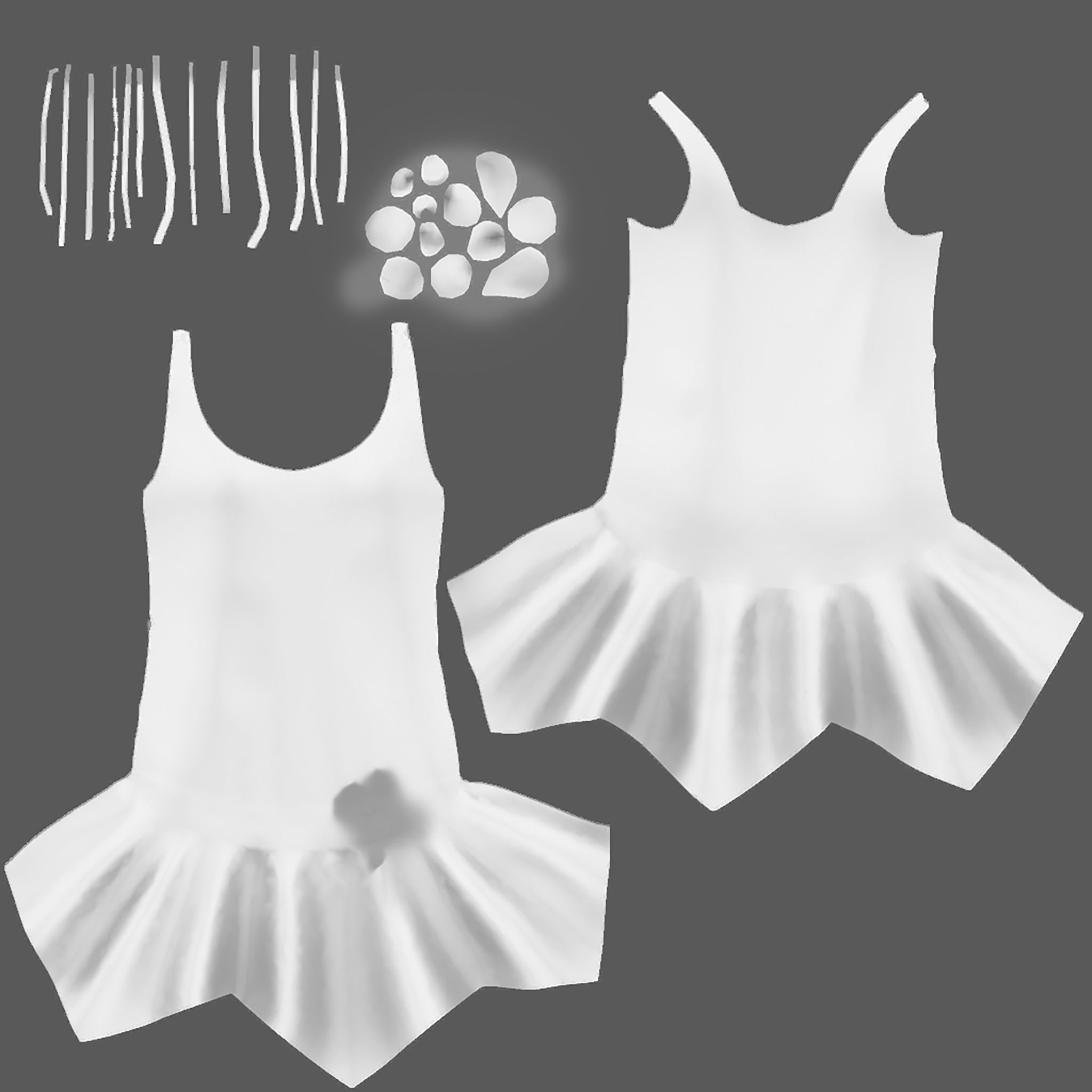 3D model Flapper Dress VR / AR / low-poly | CGTrader