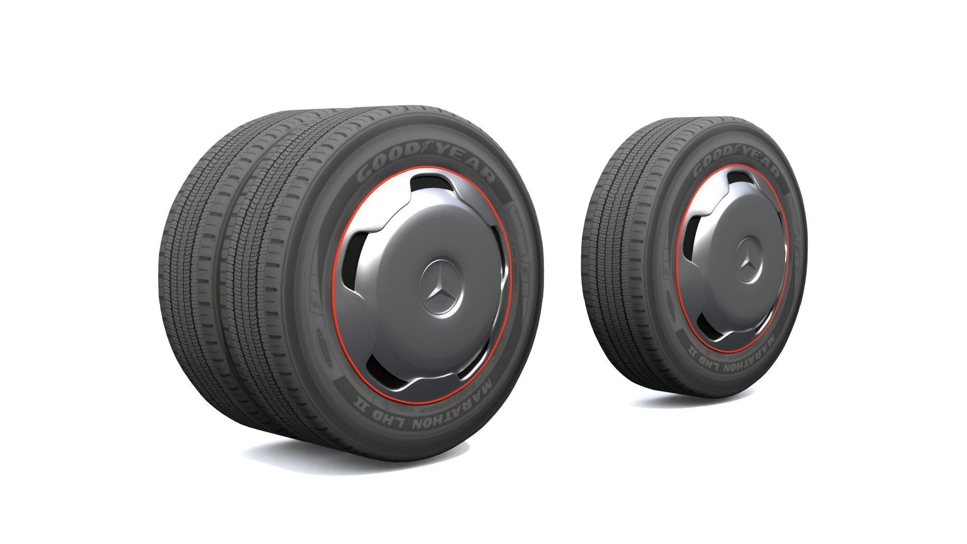 Mercedes Benz Bus Wheel 3D model | CGTrader