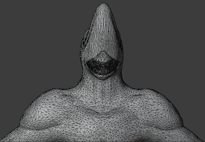3D model Warframe Monster Persona low poly and high poly VR / AR / low ...