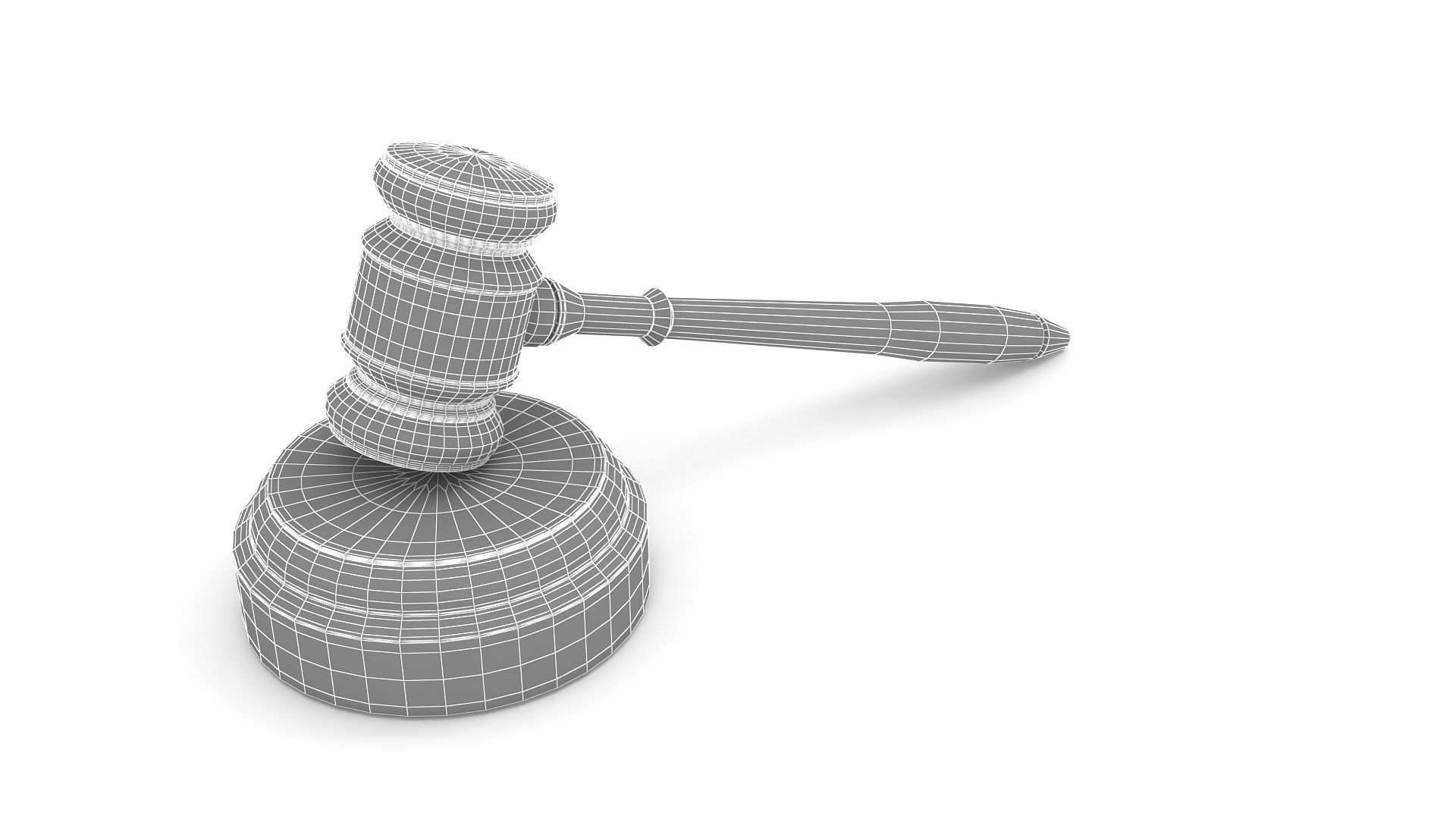 legal gavel set 3D model | CGTrader