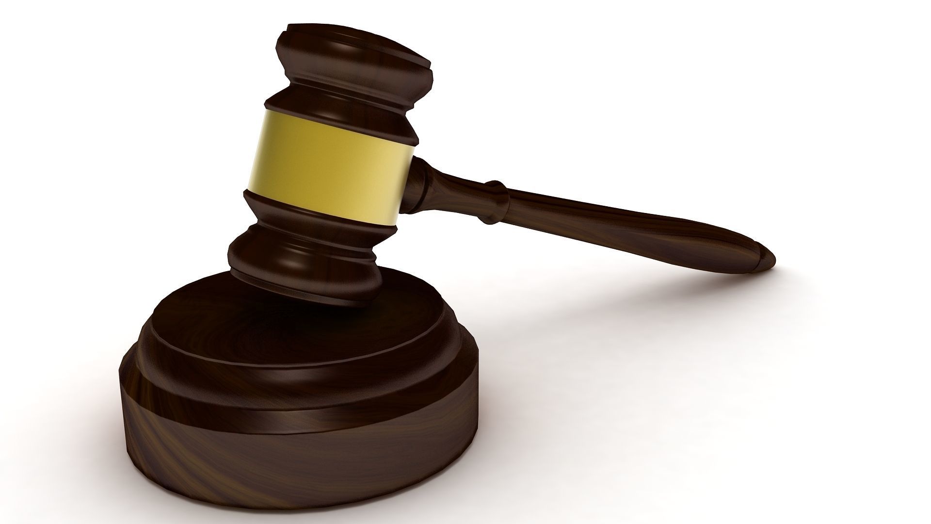 legal gavel set 3D model | CGTrader