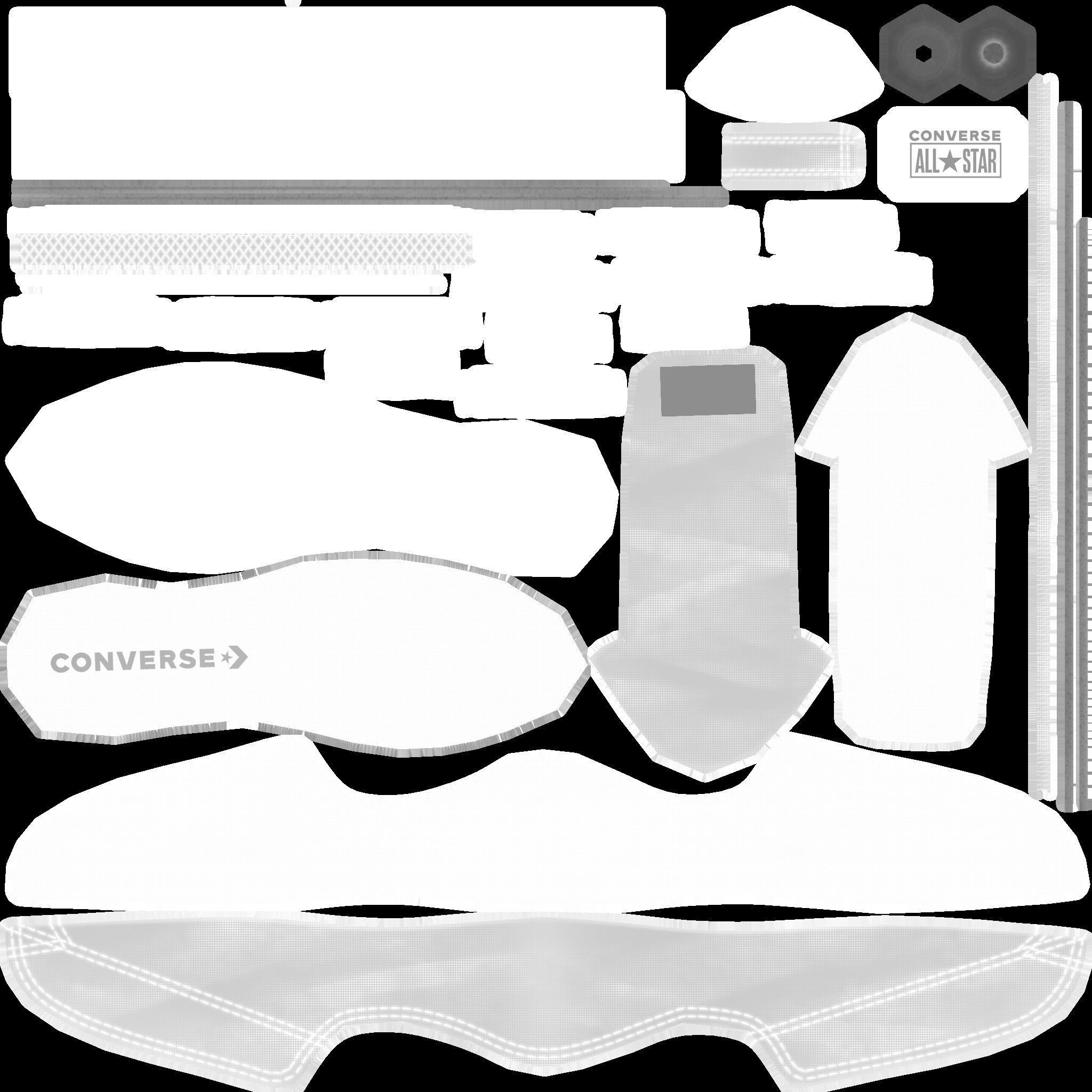 Converse Shoe Model 3D model | CGTrader