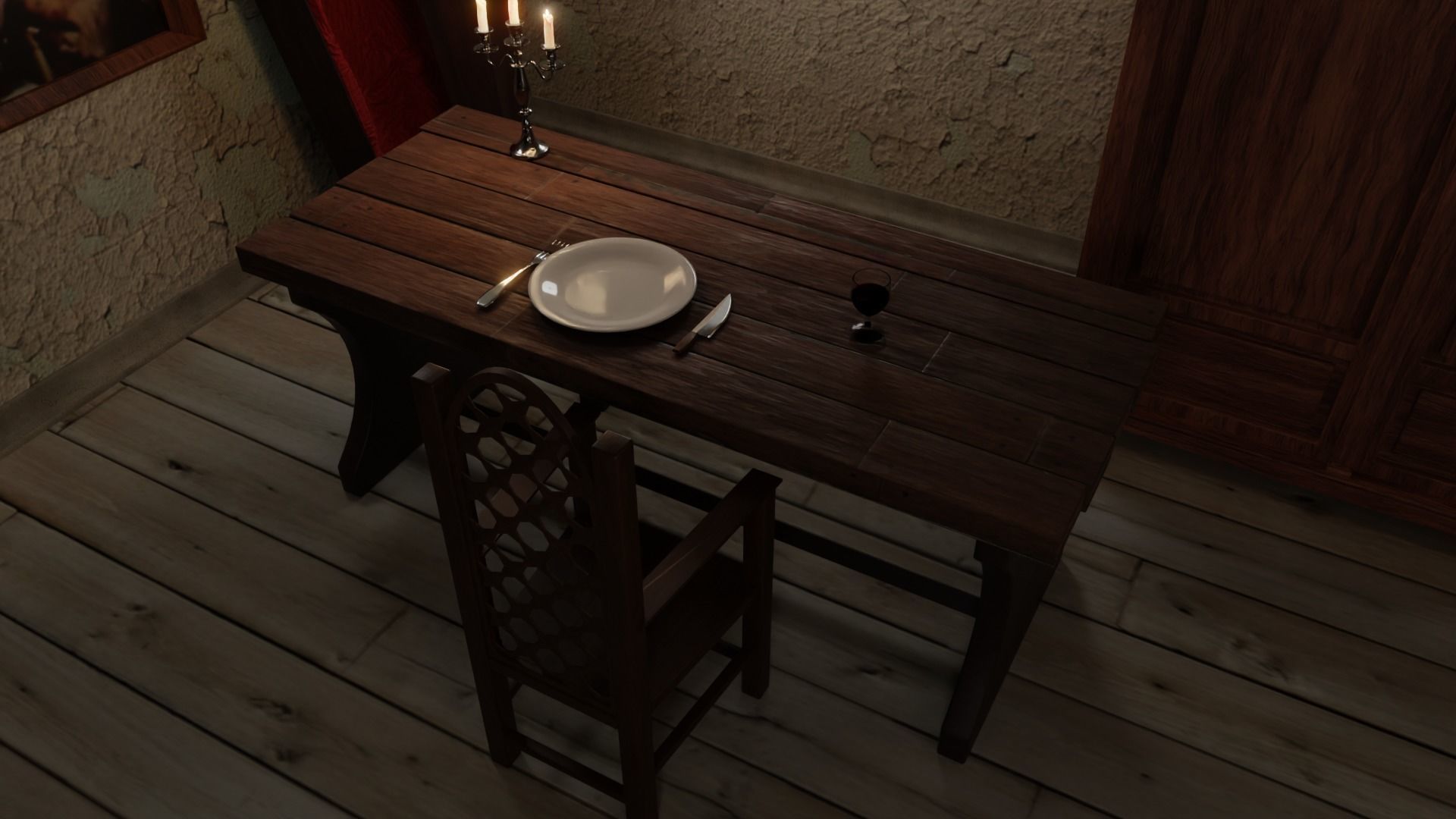 Vampire Castle room 3D model | CGTrader