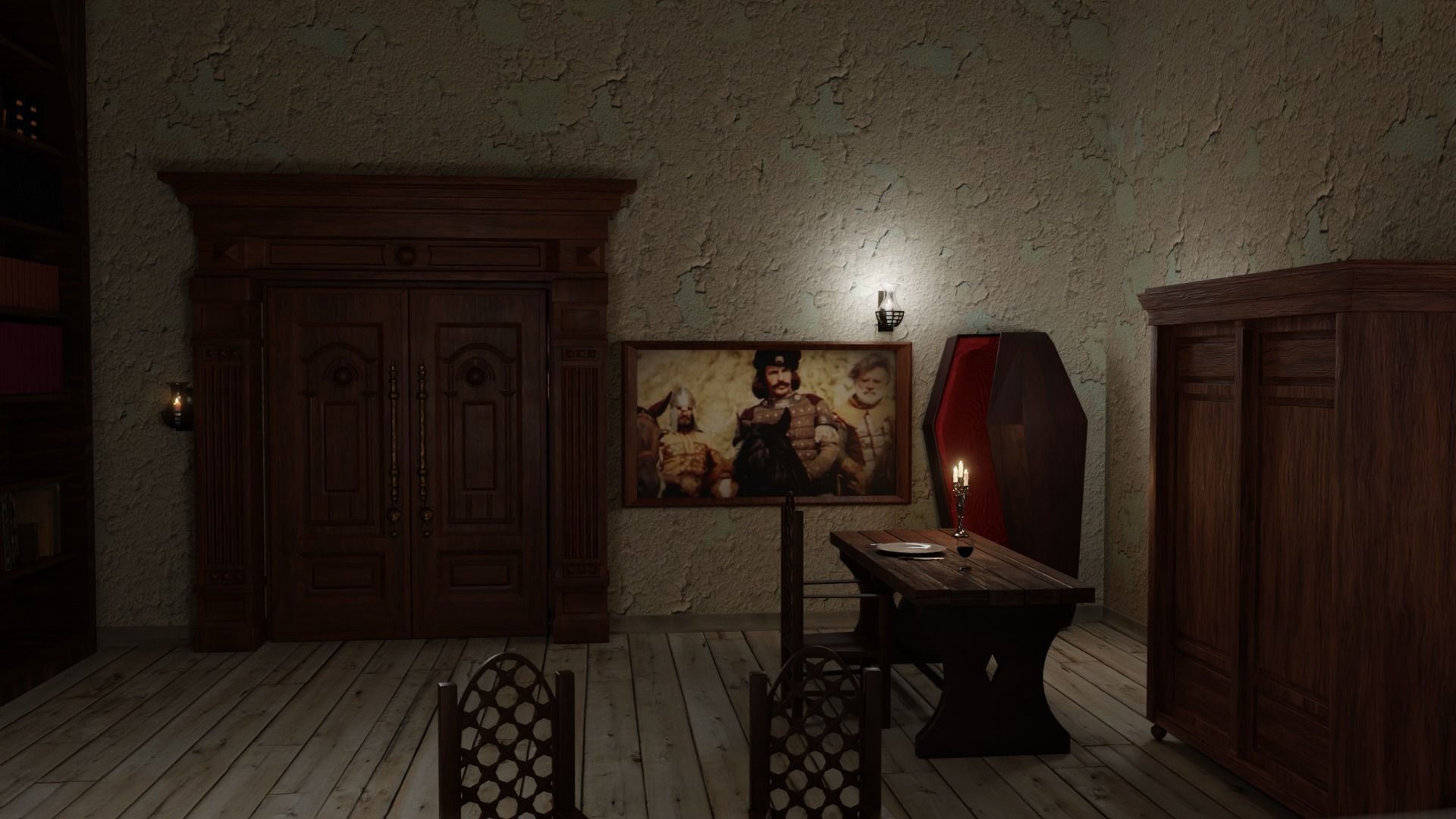 Vampire Castle room 3D model | CGTrader