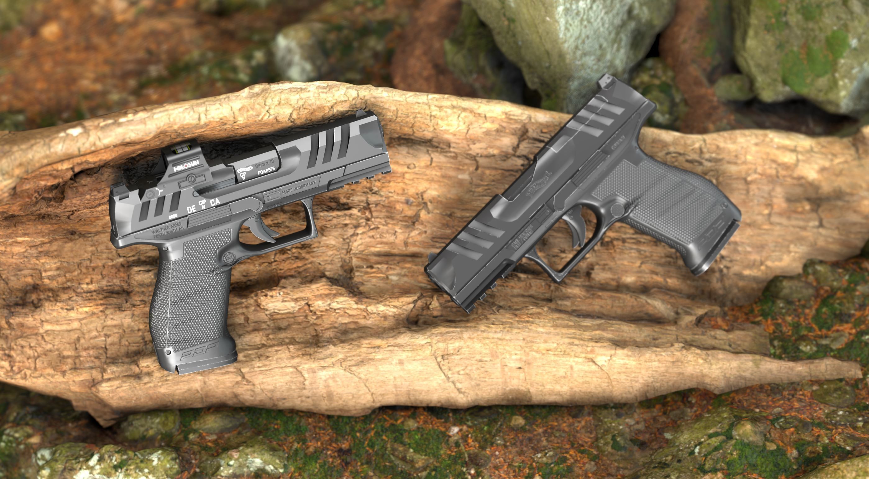 3D model Walther PDP Compact VR / AR / low-poly | CGTrader