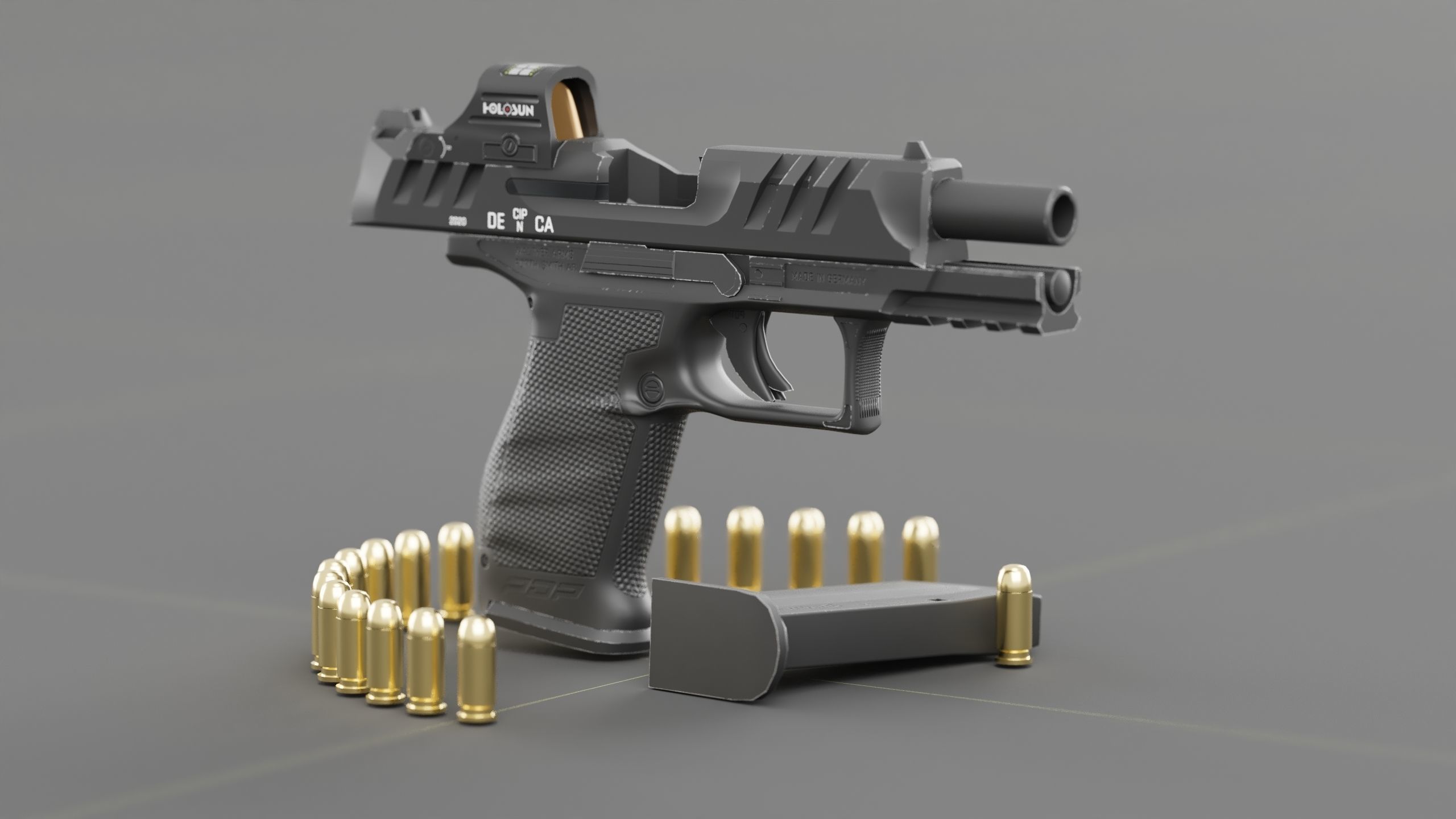 3D model Walther PDP Compact VR / AR / low-poly | CGTrader