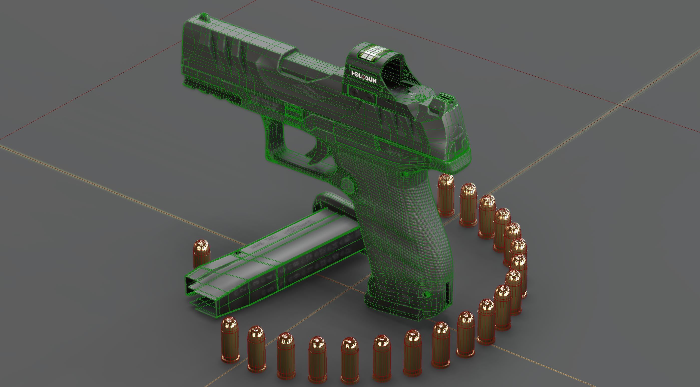 3D model Walther PDP Compact VR / AR / low-poly | CGTrader