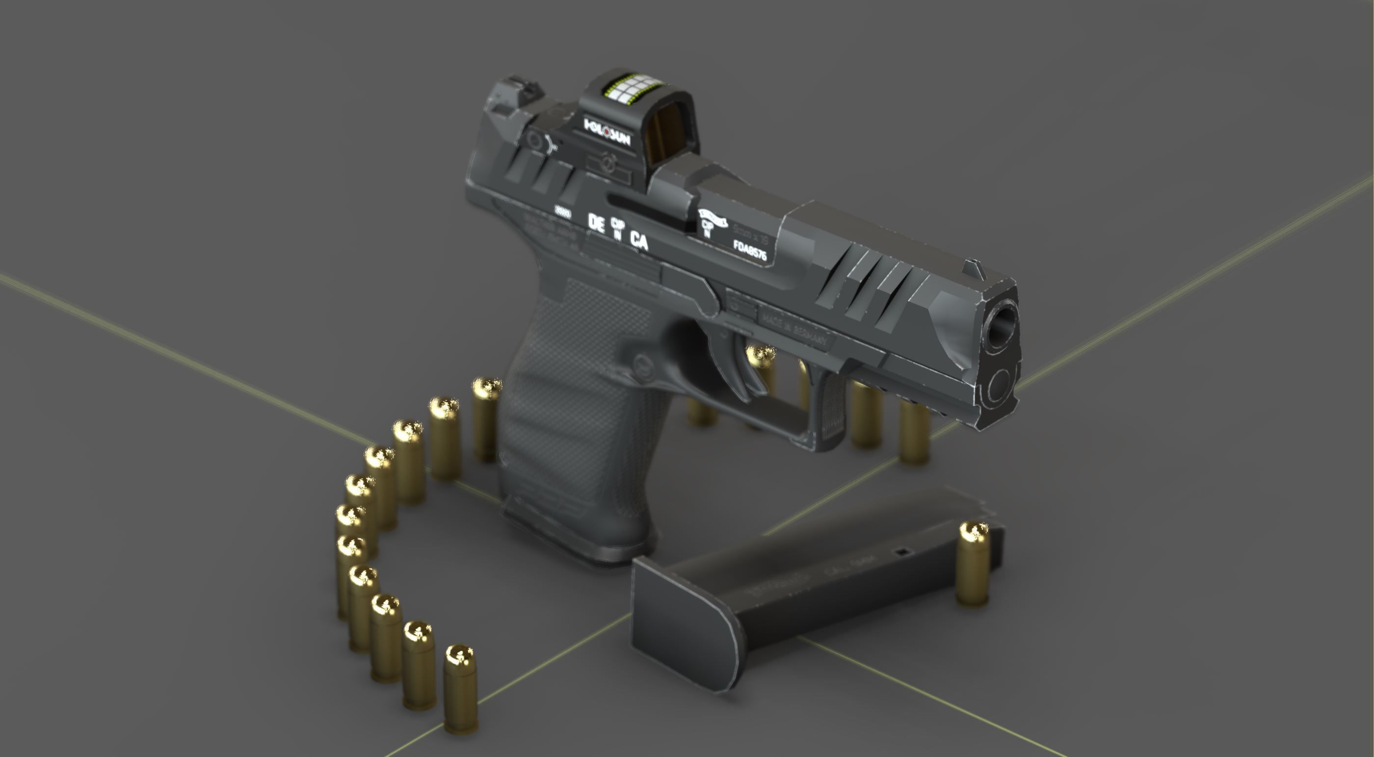 3D model Walther PDP Compact VR / AR / low-poly | CGTrader