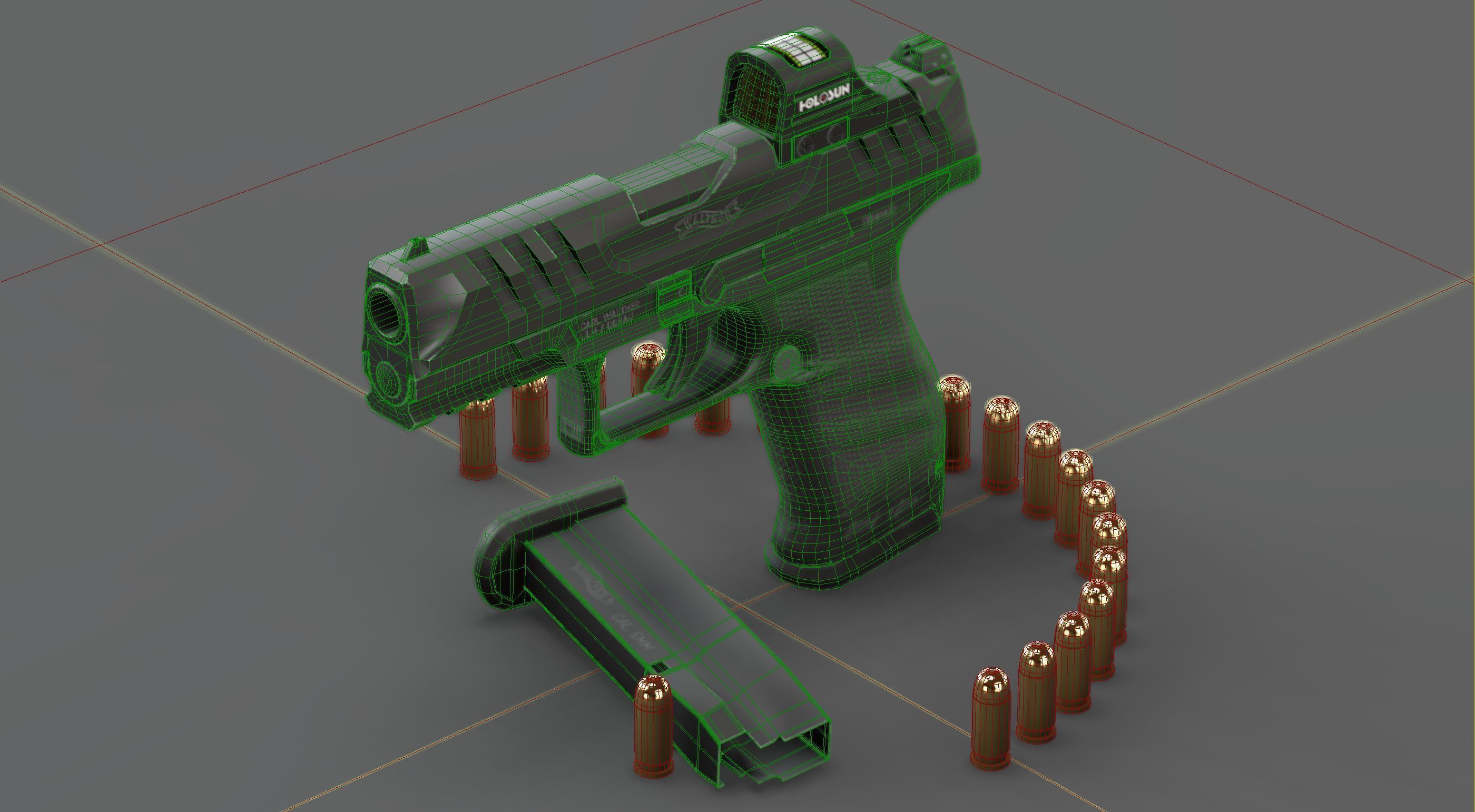 3D model Walther PDP Compact VR / AR / low-poly | CGTrader