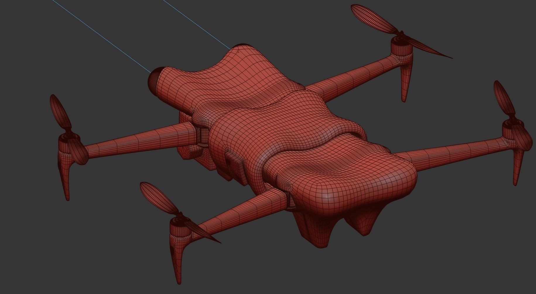 Animated Camera Quadcopter Drone 3D model animated rigged | CGTrader
