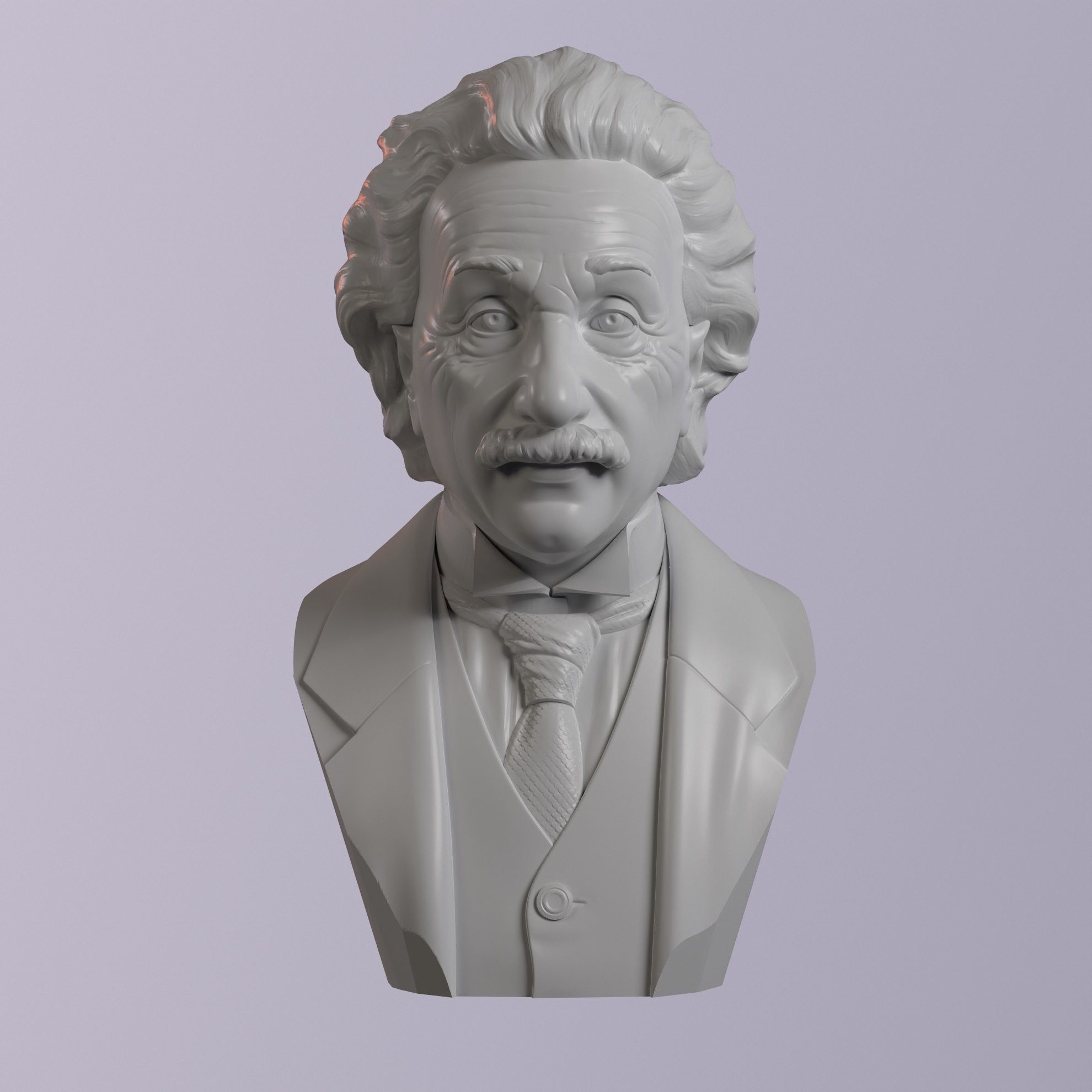 Albert Einstein 3D model 3D printable | CGTrader