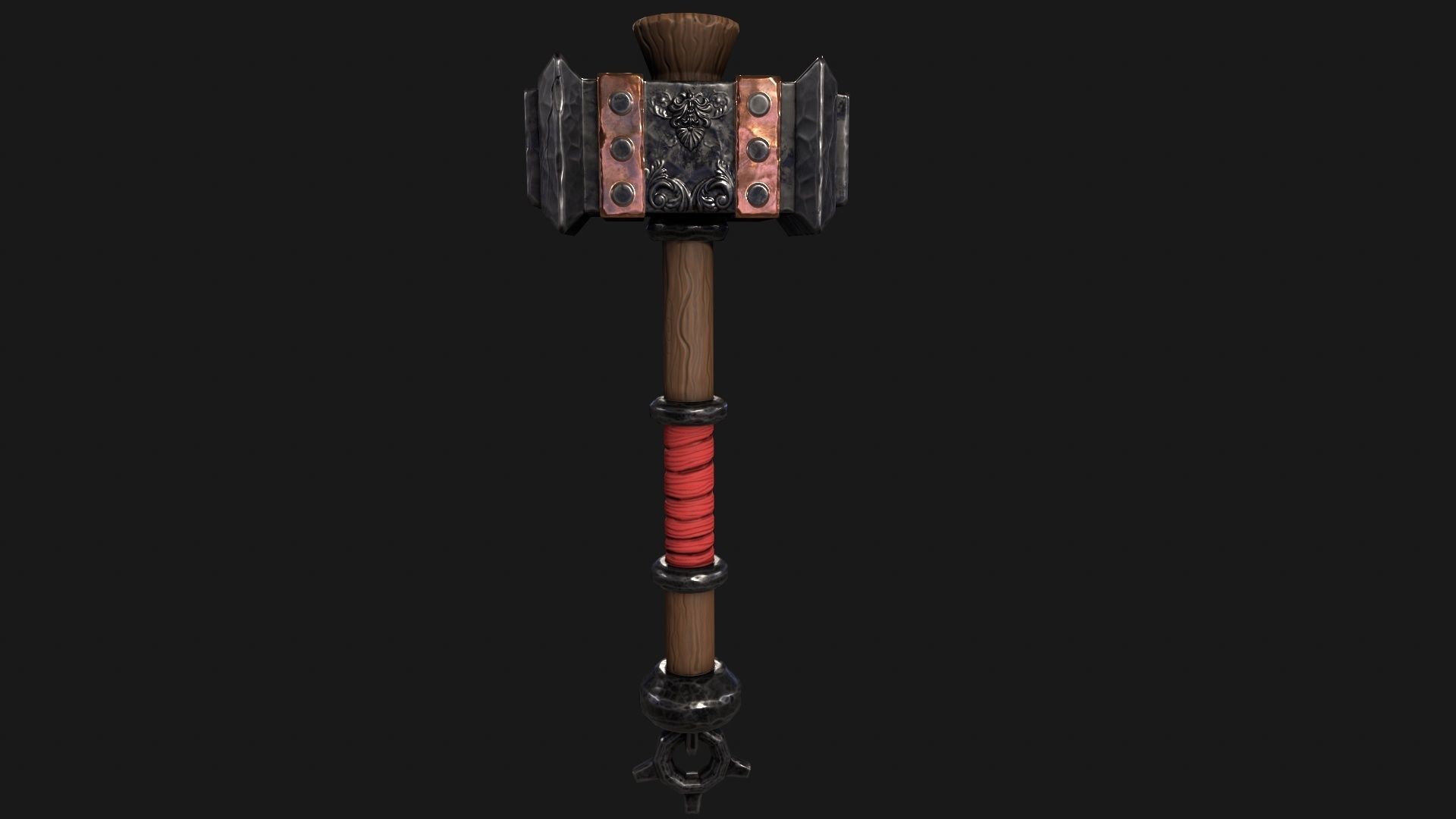 Stylized Hammer V2 PBR Modeling free VR / AR / low-poly 3D model | CGTrader
