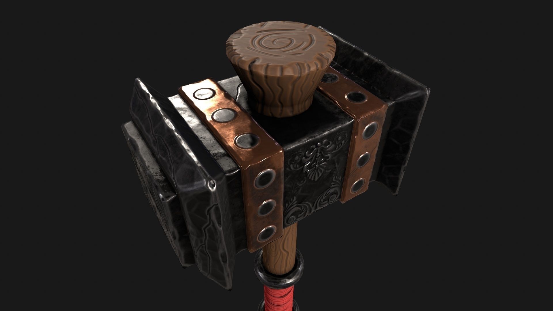 Stylized Hammer V2 PBR Modeling free VR / AR / low-poly 3D model | CGTrader