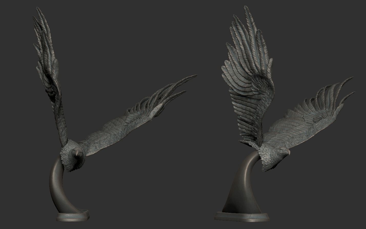 Eagle Flying 3D model 3D printable | CGTrader
