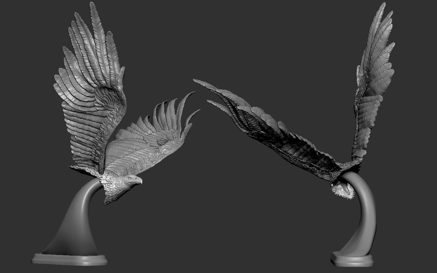 Eagle Flying 3D model 3D printable | CGTrader