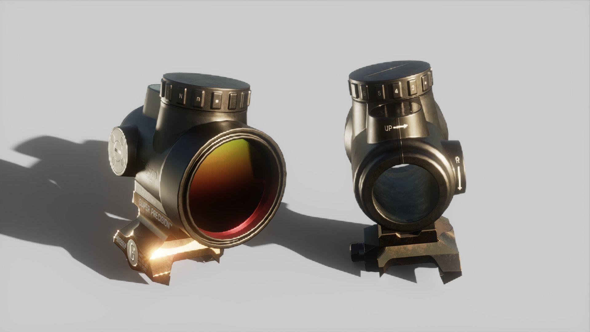 3D model Trijicon MRO Reflex Sight VR / AR / low-poly | CGTrader