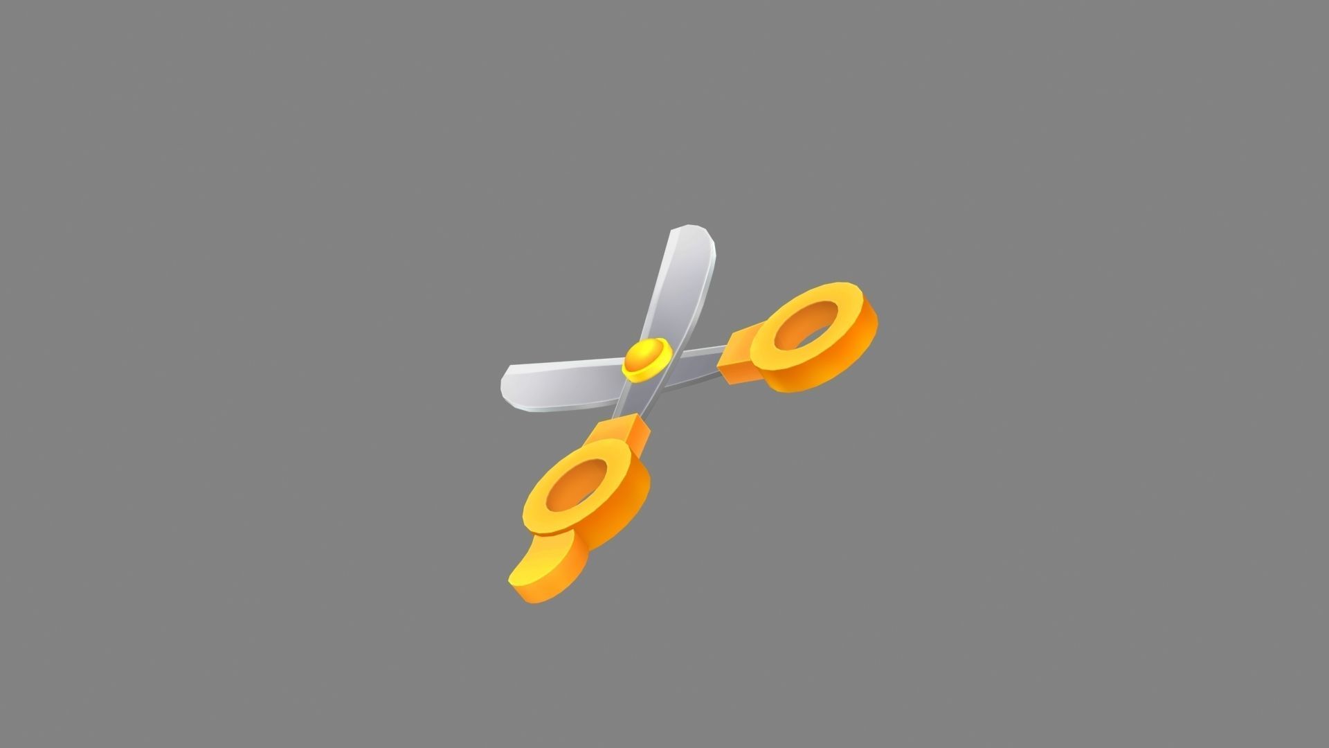 3D model cartoon scissors VR / AR / low-poly | CGTrader