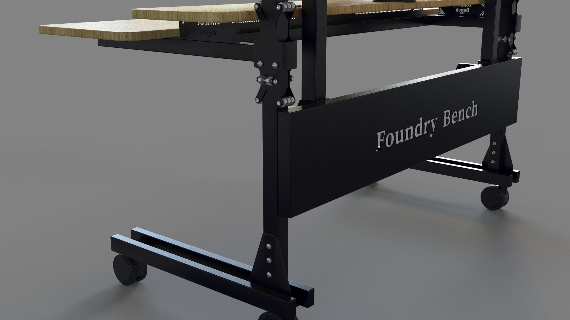 Foundry Bench Standing Desk 3D model | CGTrader