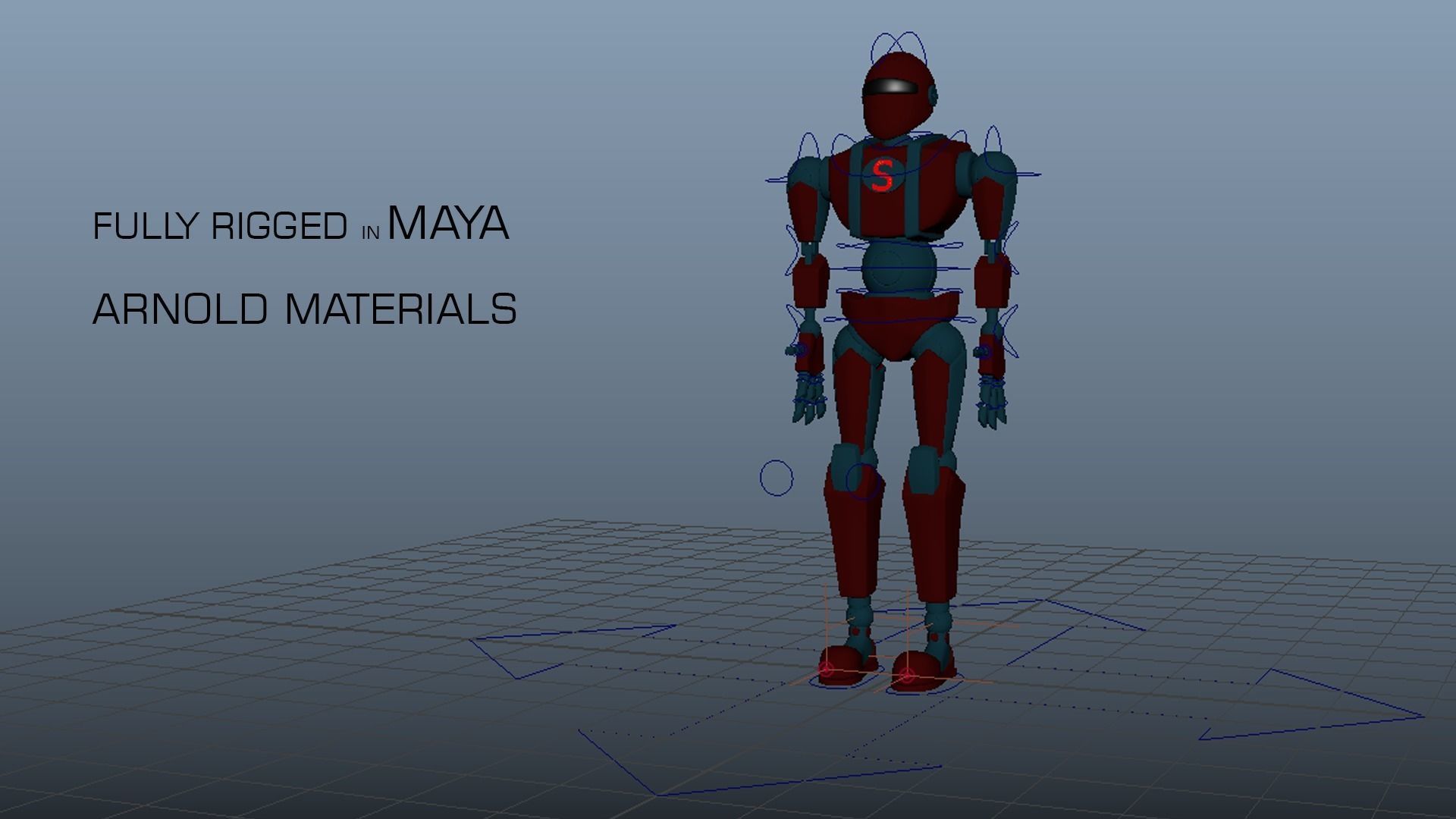 3D model SIMPLE ROBOT CHARACTER RIGGED VR / AR / low-poly | CGTrader