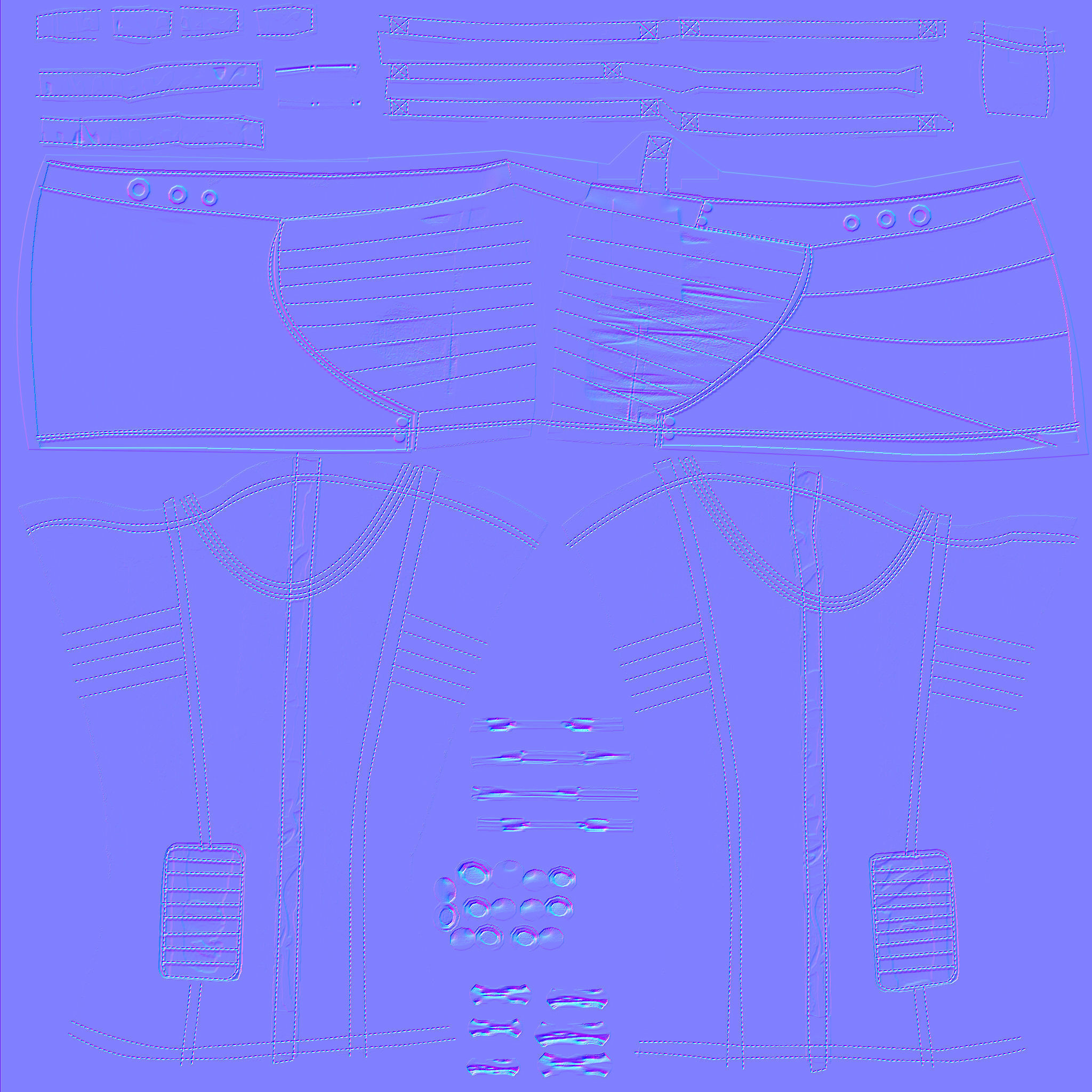 3D model Cryo Punk Skirt With Leggings VR / AR / low-poly | CGTrader