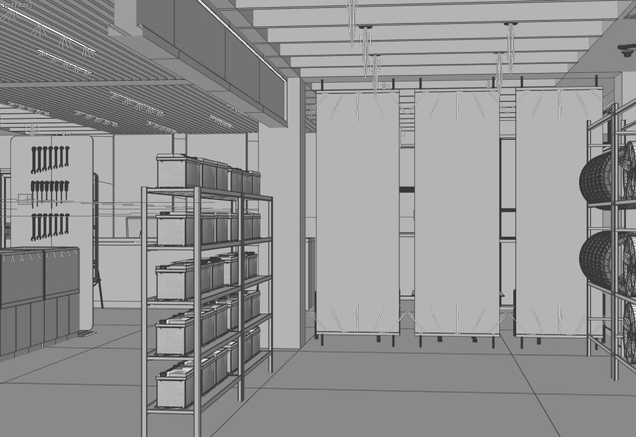 Auto parts store 3D model | CGTrader