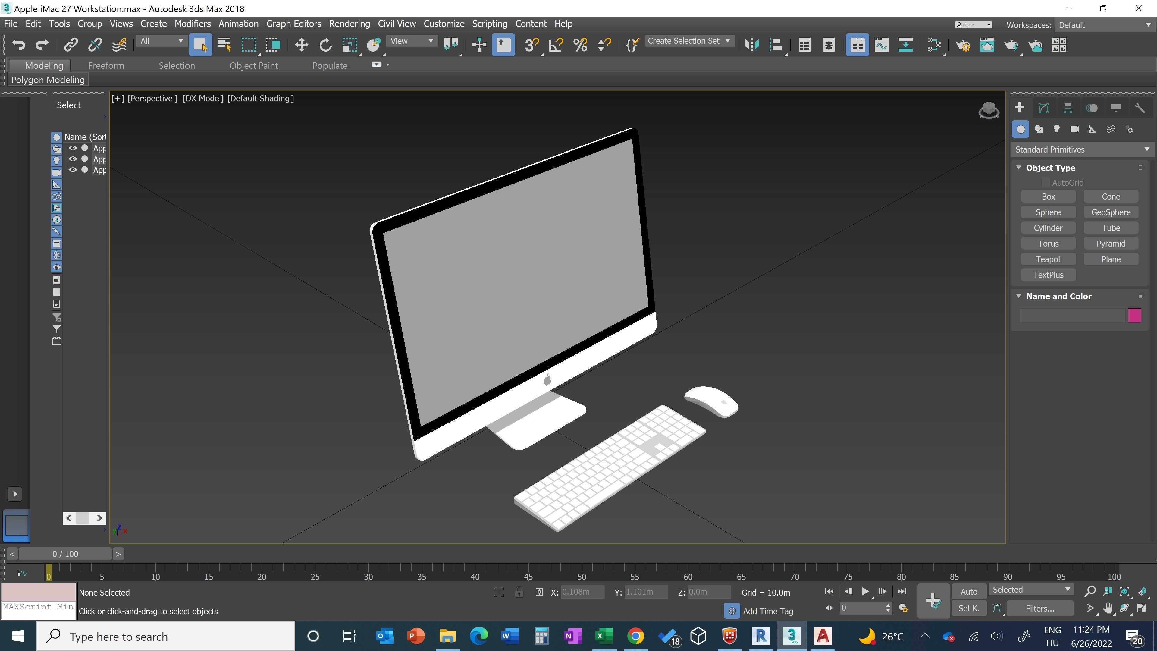 Apple iMac 27 Workstation - Revit Family 3D model | CGTrader